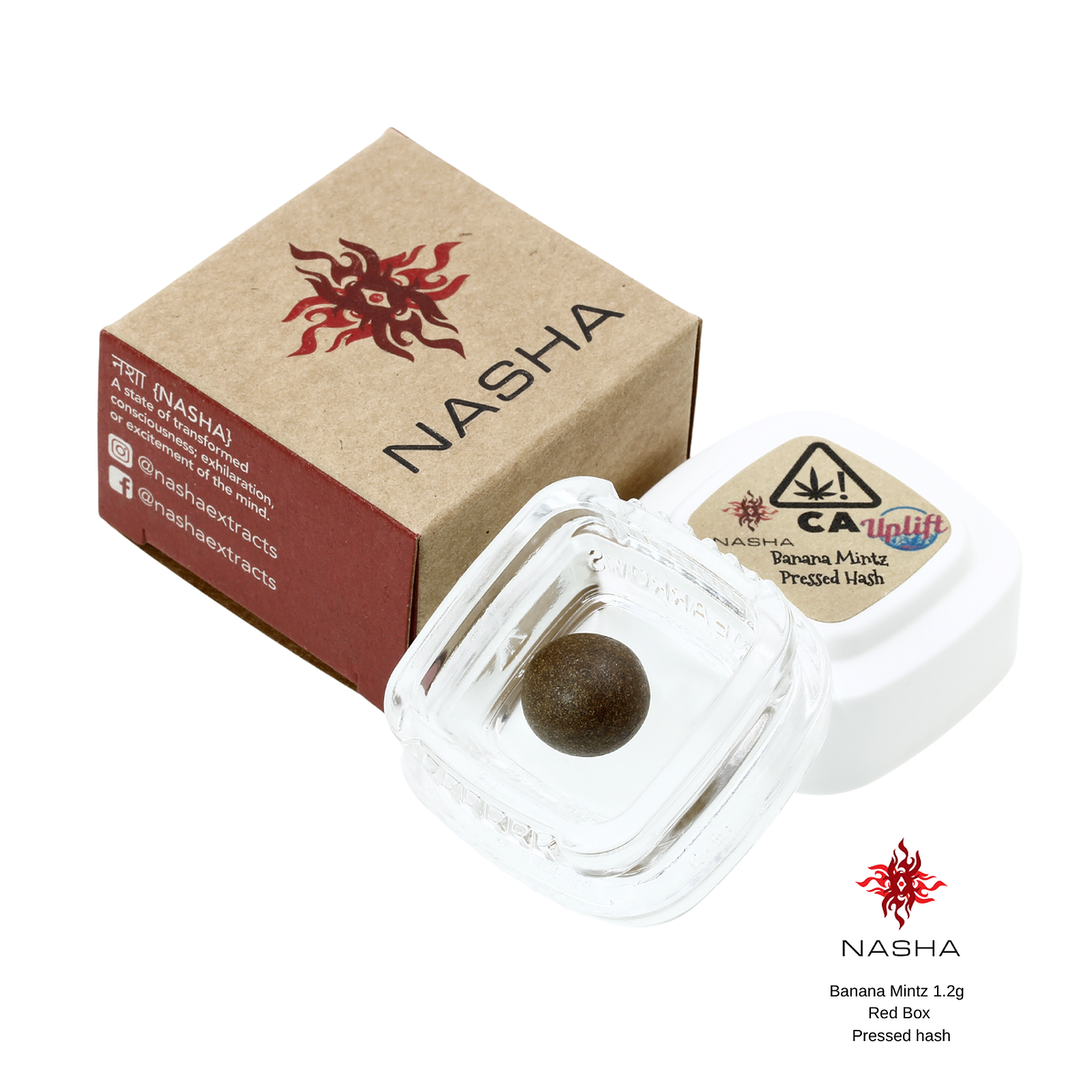 NASHA: Banana Mintz 1.2g Red Pressed Hash | Leafly