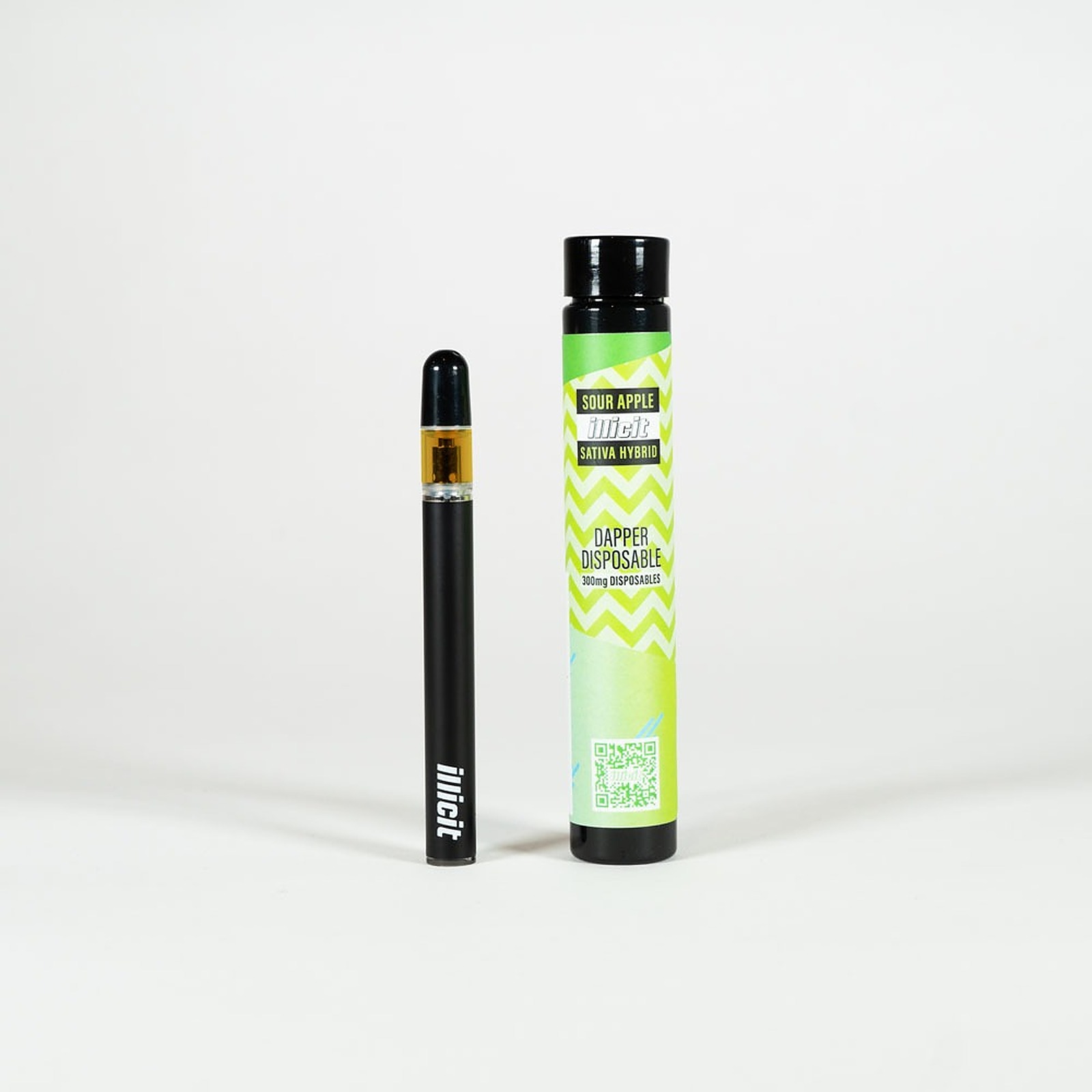ILLICIT: Sour Apple 300mg Dapper Disposable Vape | Leafly