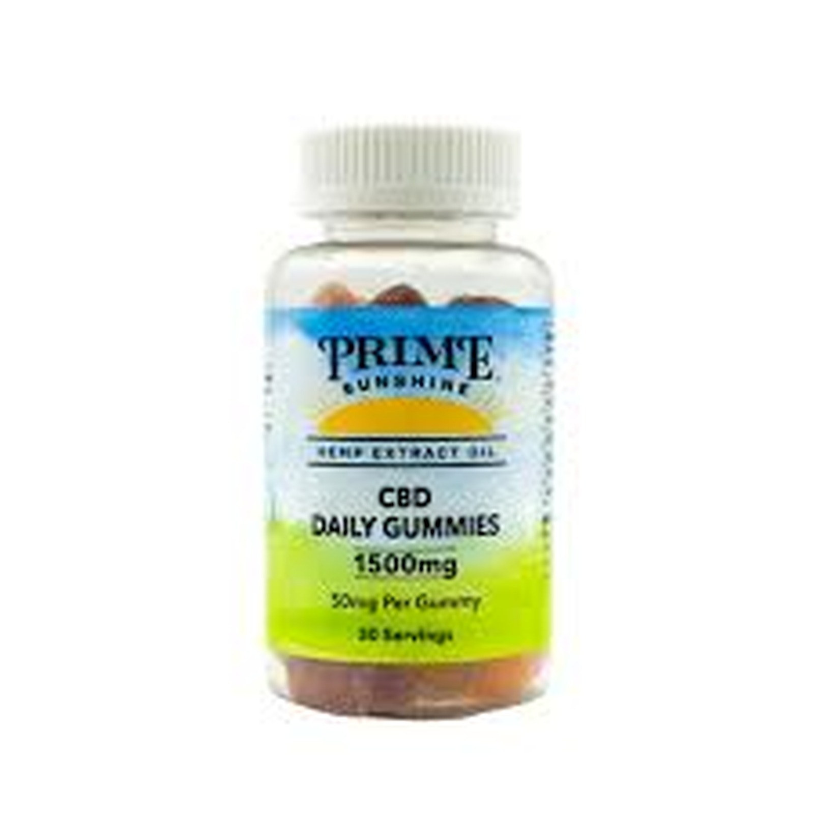 Prime Sunshine CBD: Prime Sunshine 1500MG Daily Vegan Gummies (50MG ...