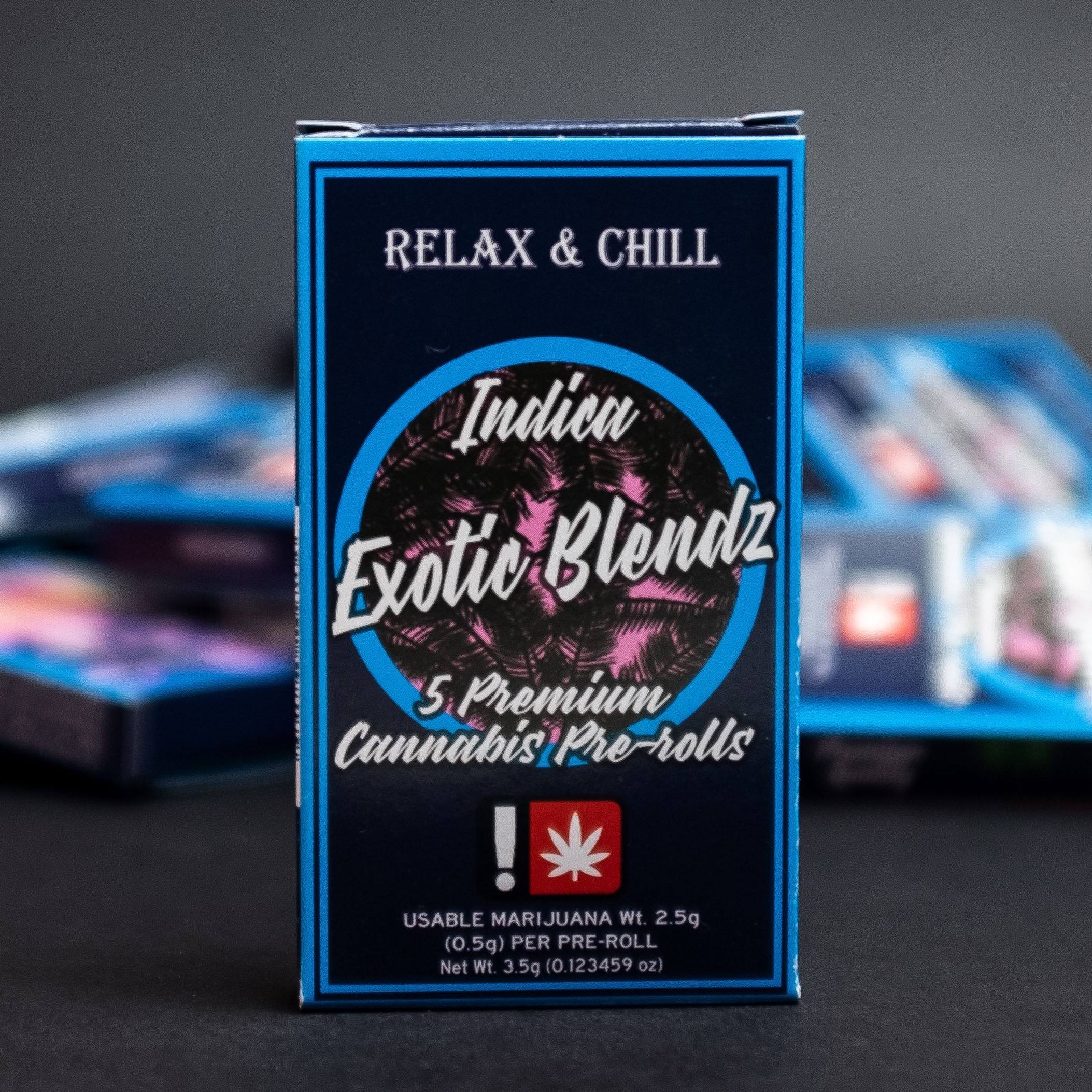Exotic Blendz Indica Pre Rolls 2 5g 5 Pack Leafly