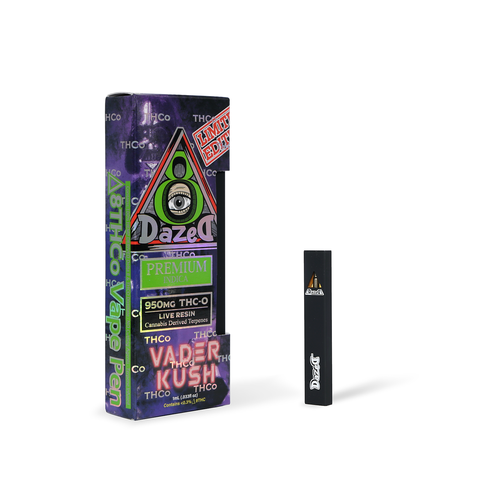 DazeD8: Vader Kush THC-O CDT Disposable — 1g | Leafly DazeD8: Vader Kush THC-O CDT Disposable — 1g | Leafly