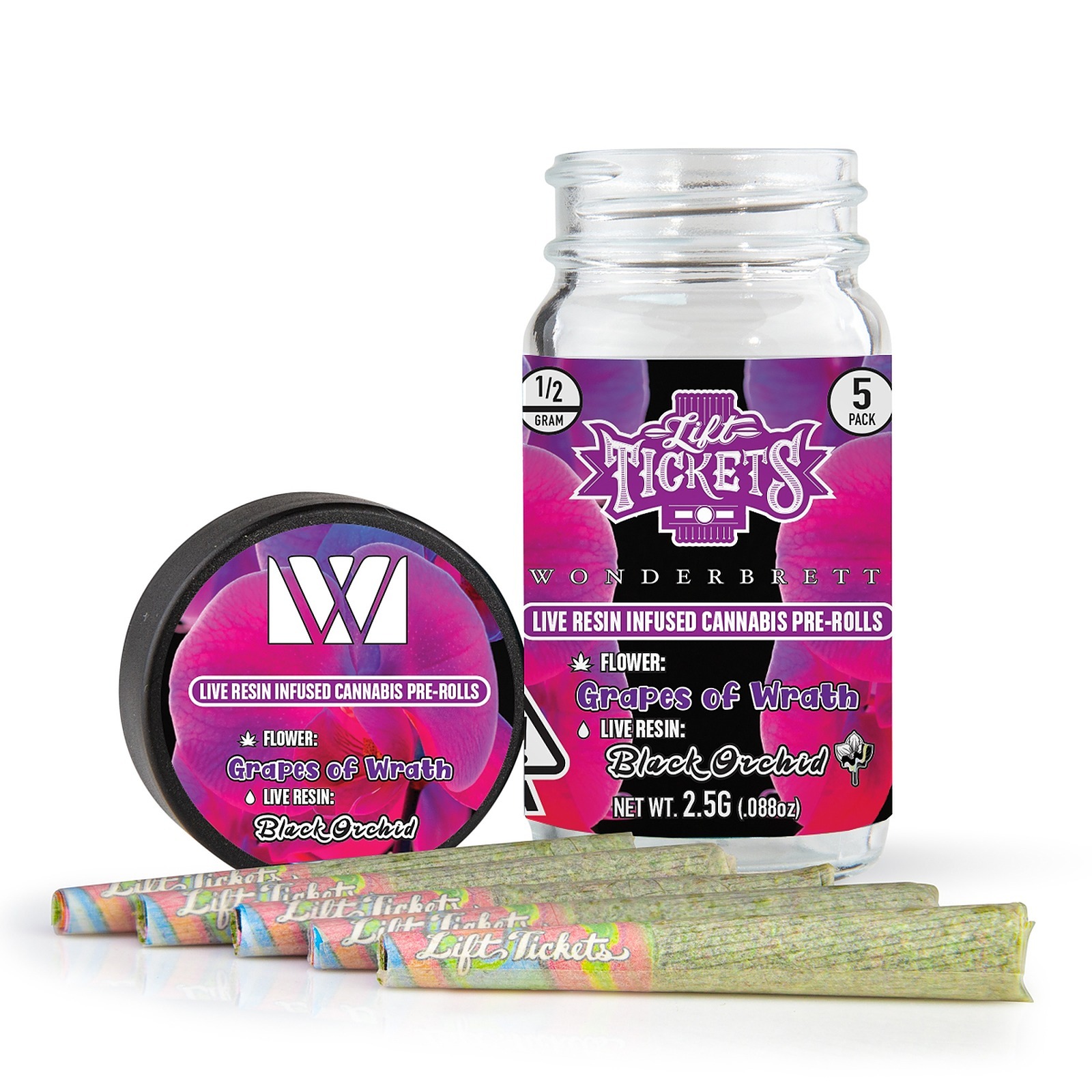 Lift Tickets: Grapes of Wrath x Black Orchid - 0.5g Infused Pre Roll ...