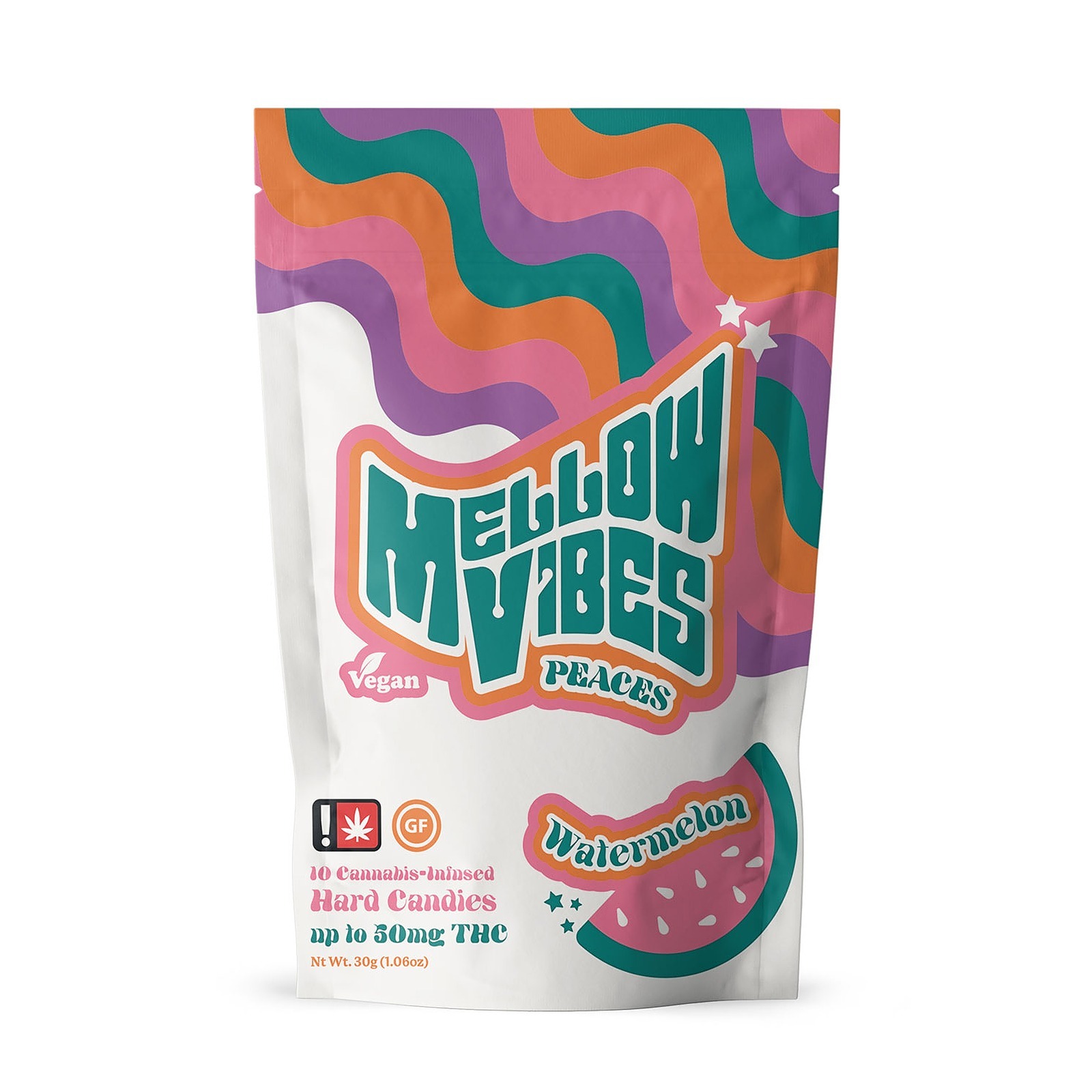 Mellow Vibes: Mellow Vibes Peaces Watermelon Hard Candy | 10 Pack ...