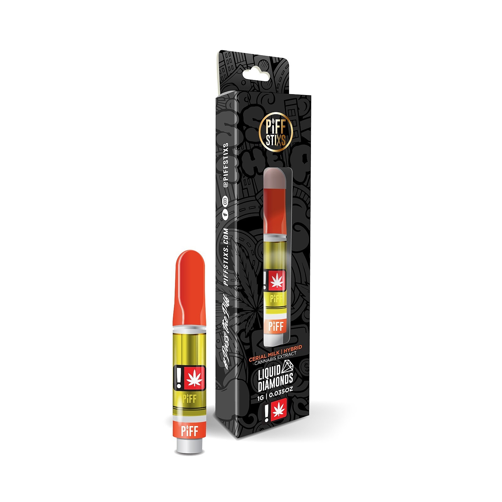 Piff Stixs: Piff Liquid Diamond Sauce Cart - Cerial Milk | Leafly