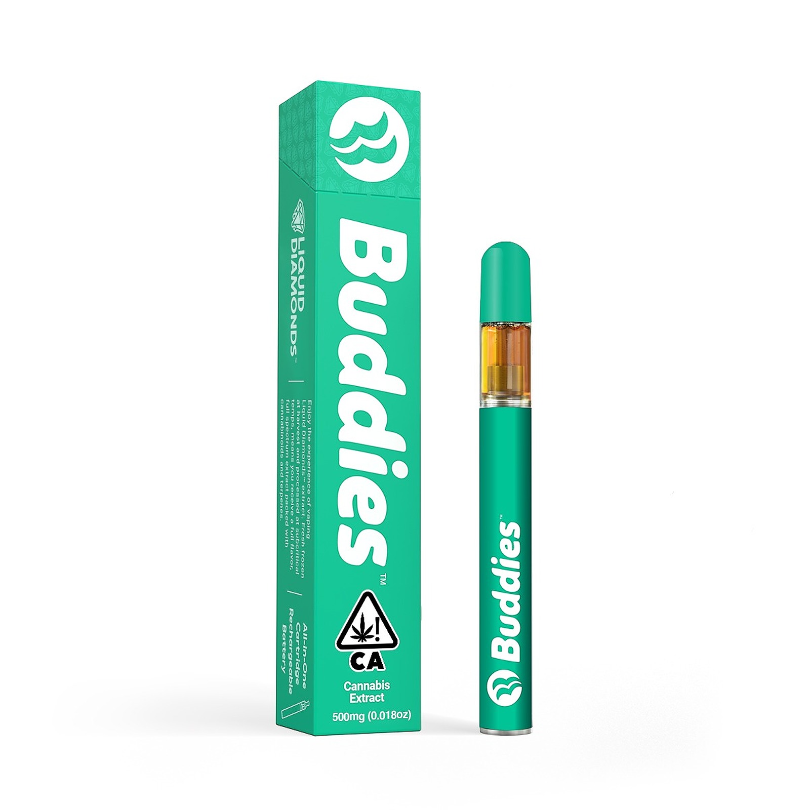 Buddies Brand: Kush Cake Liquid Diamonds Live Resin 0.5g All-in-One ...