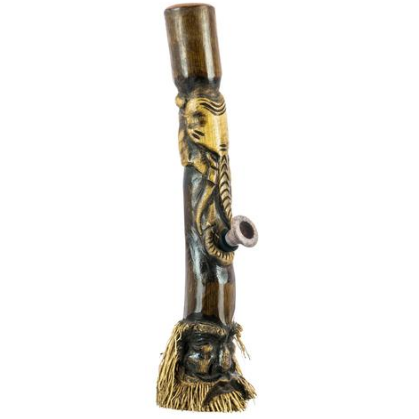Stash Lab Technologies: 16" Indonesian Hand Carved Bamboo Bong | Leafly