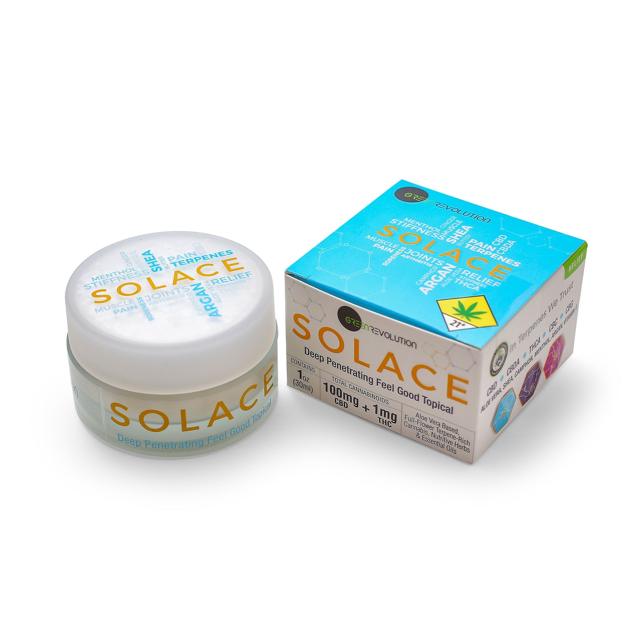 Green Revolution: CBD Travel Solace 100mg | Leafly