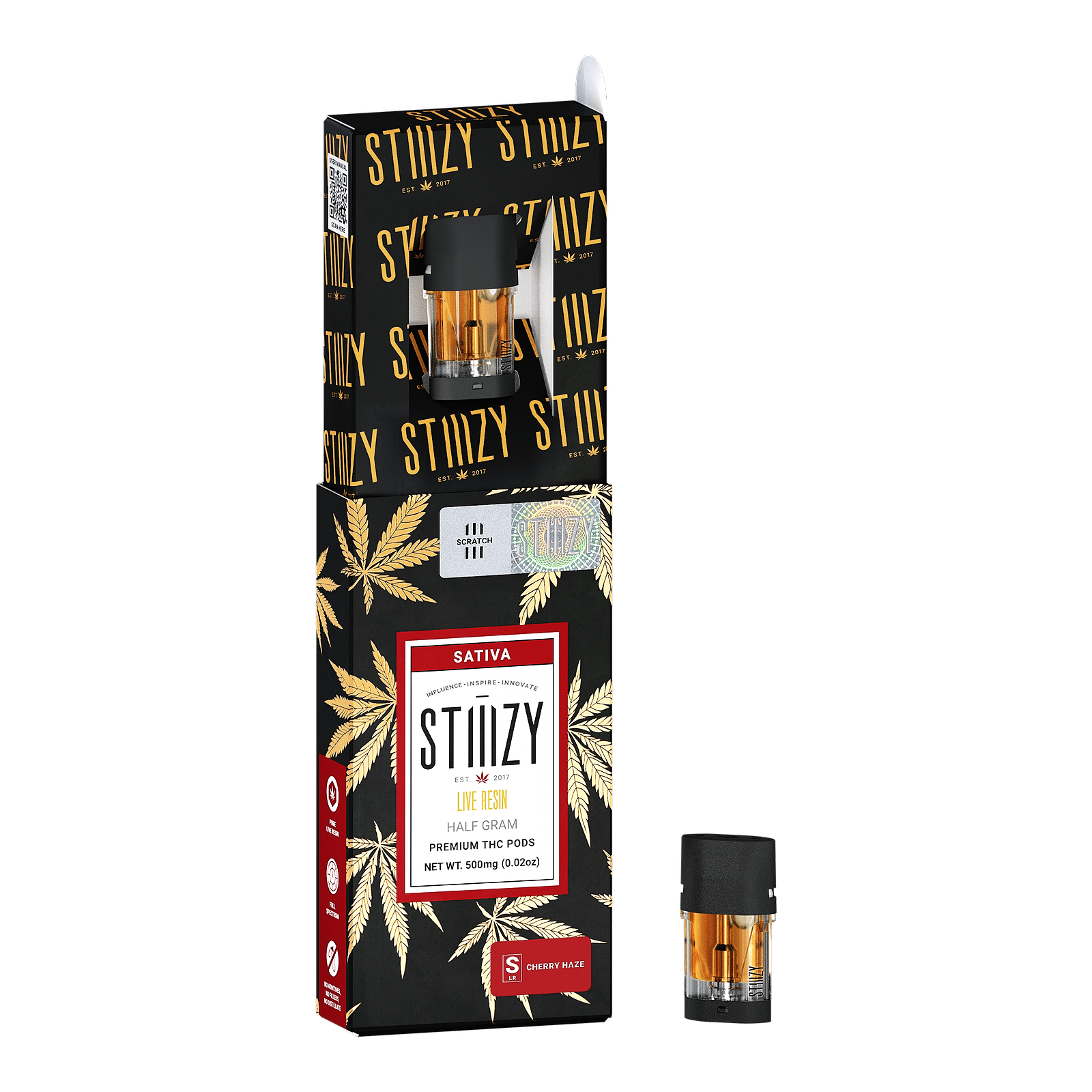 STIIIZY: CHERRY HAZE - LIVE RESIN POD .5G | Leafly