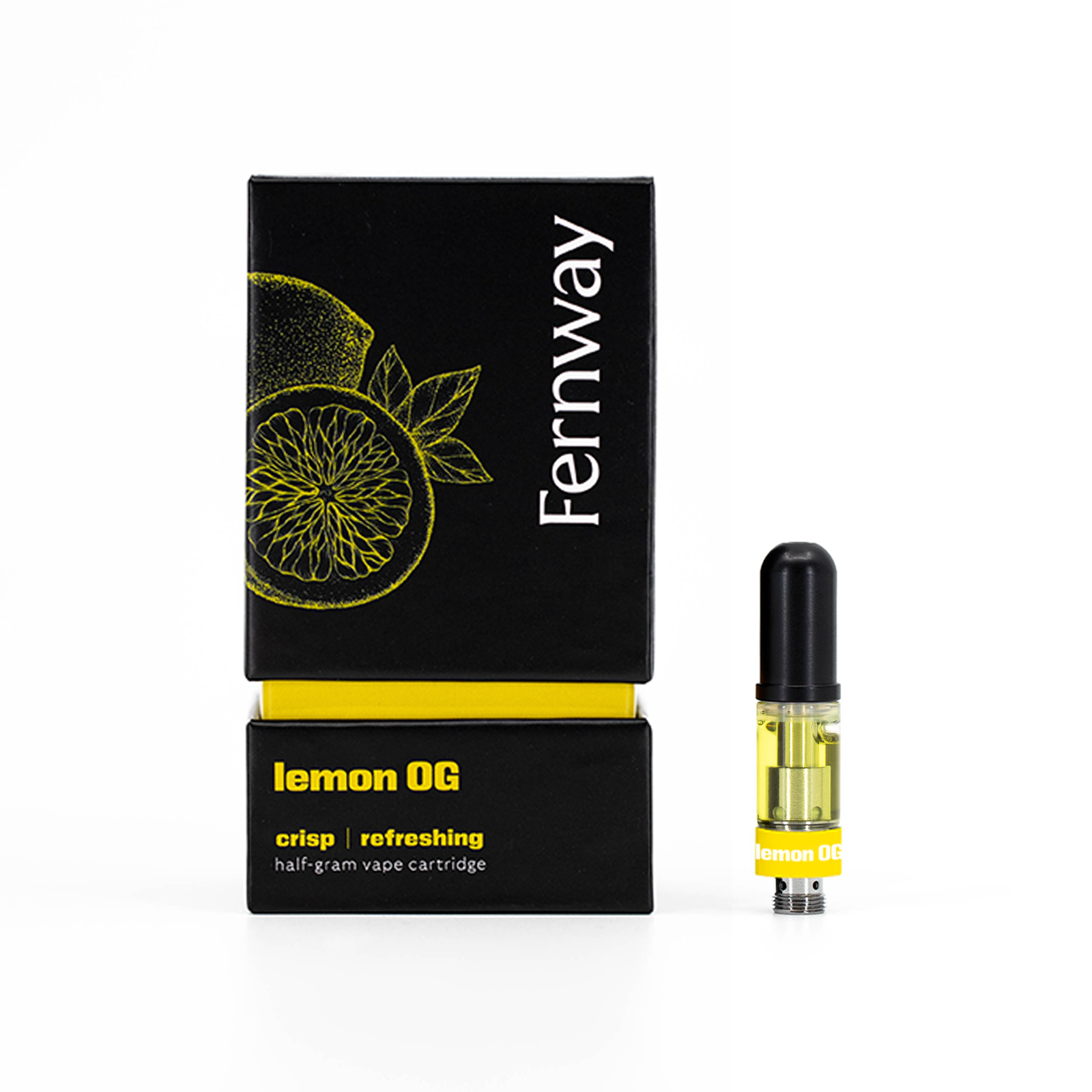 Fernway: Fernway - Lemon OG 0.5g Vape Cartridge (I) | Leafly