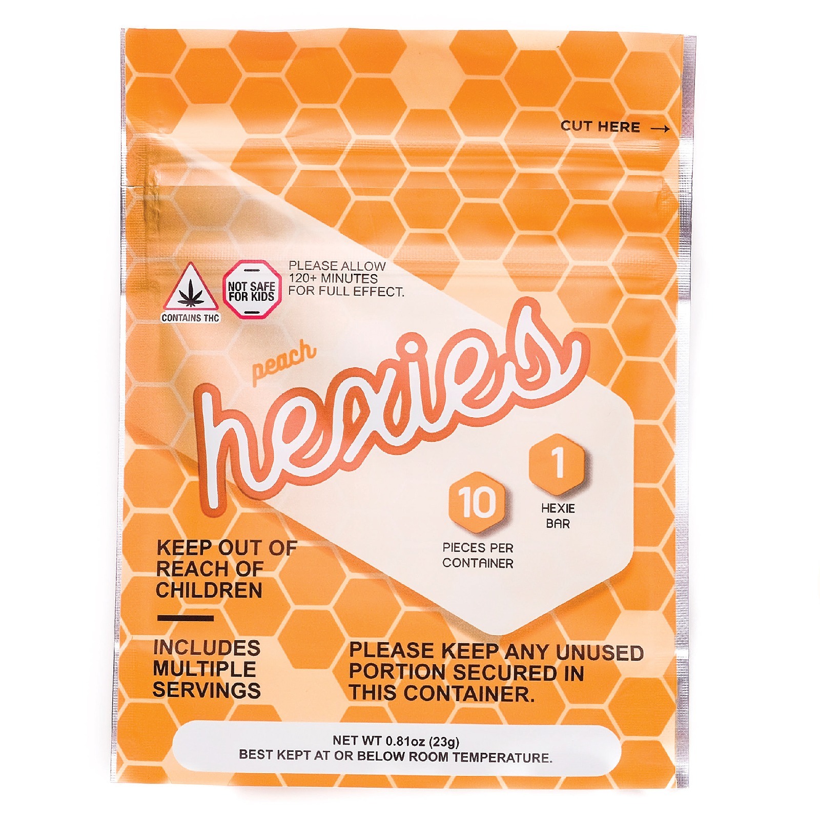 Hexies: Hexies Peach (10 Pack) | Leafly