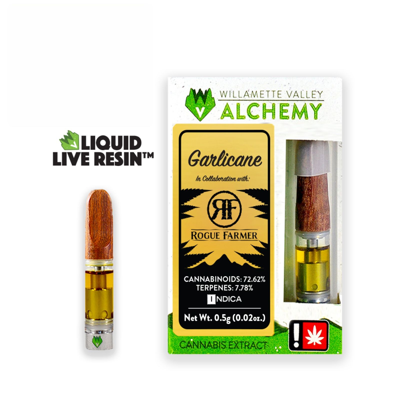 Willamette Valley Alchemy: Garlicane LLR Cartridge 0.5g | Leafly
