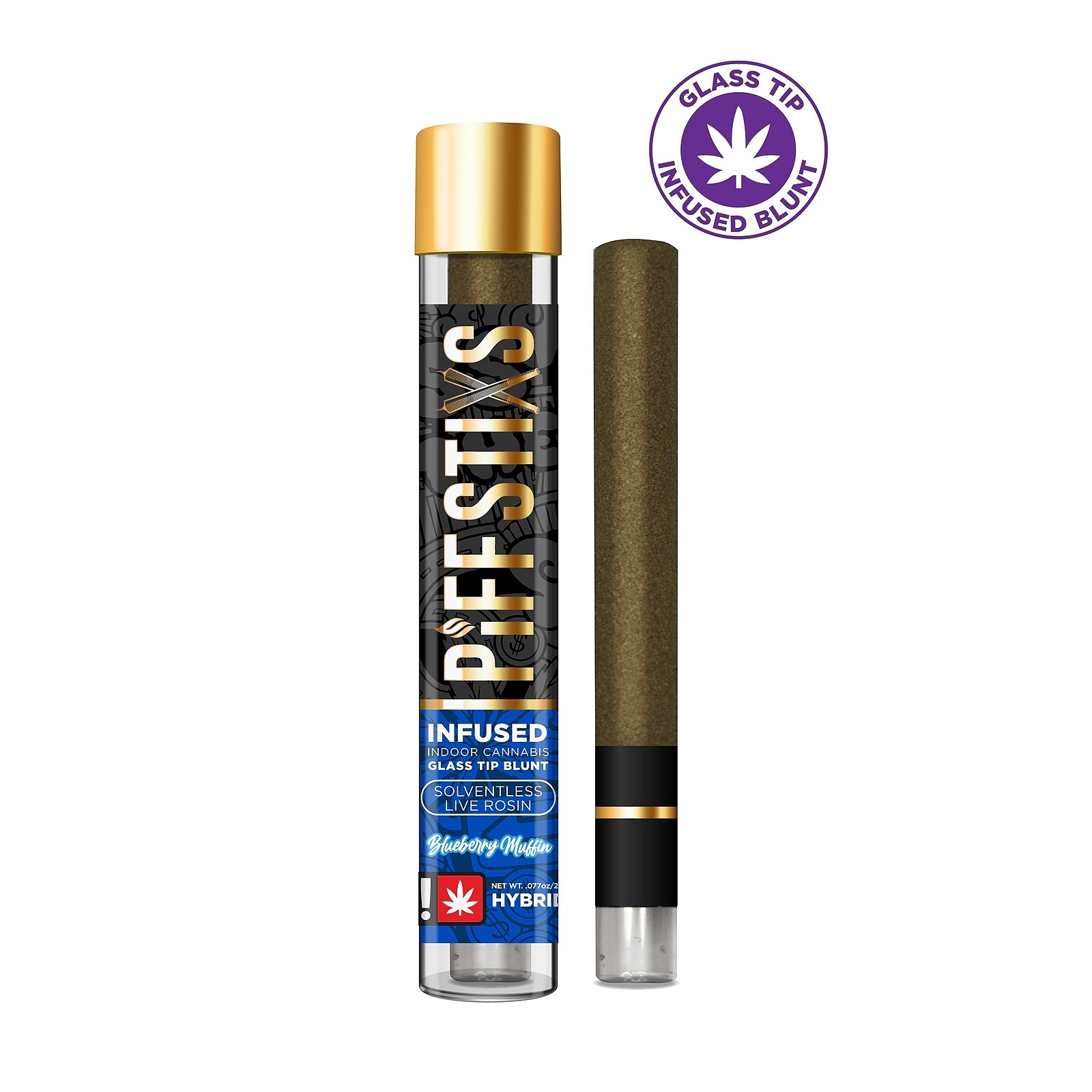Piff Stixs: Blueberry Muffin 2G Infused Blunt | Leafly