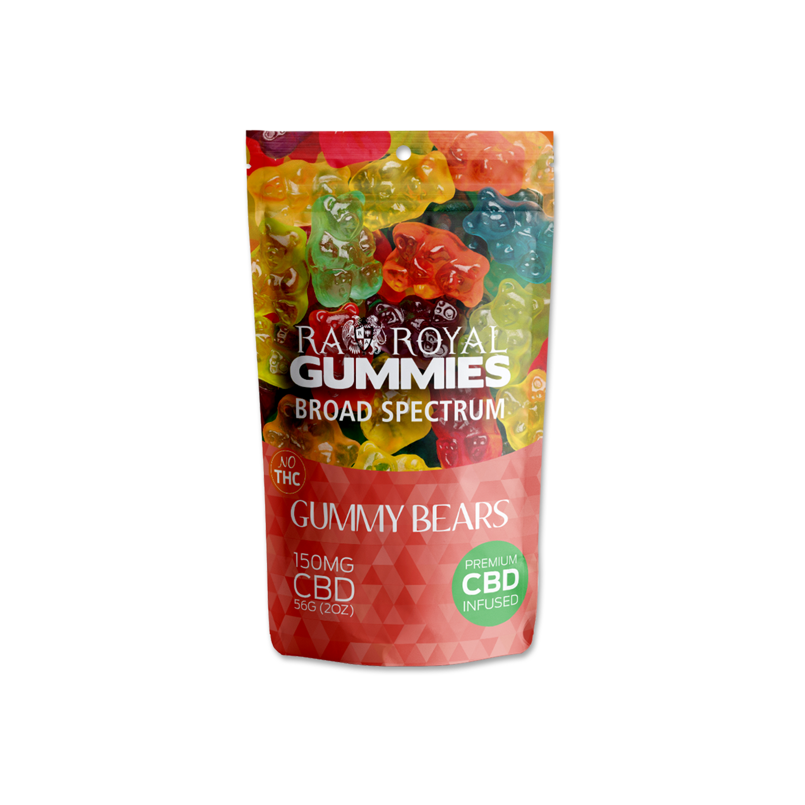RA Royal: R.A. Royal Gummies: Broad Spectrum CBD Gummy Bear Pouch ...