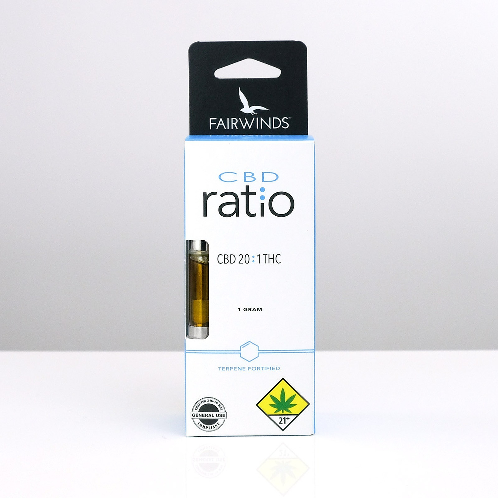 Fairwinds Manufacturing: 20:1 CBD Ratio Series Cartridge 1g | Leafly