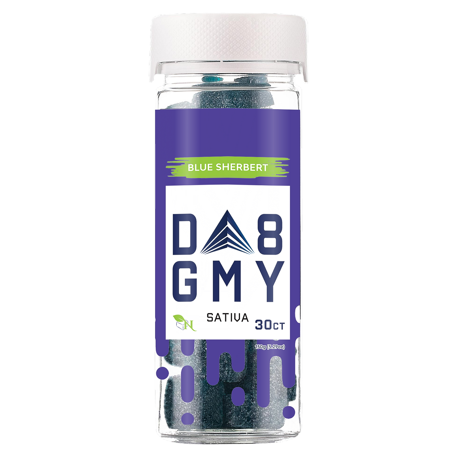 A Gift From Nature: Delta 8 Gummies Blue Sherbert – 750mg (30ct / 25mg ...