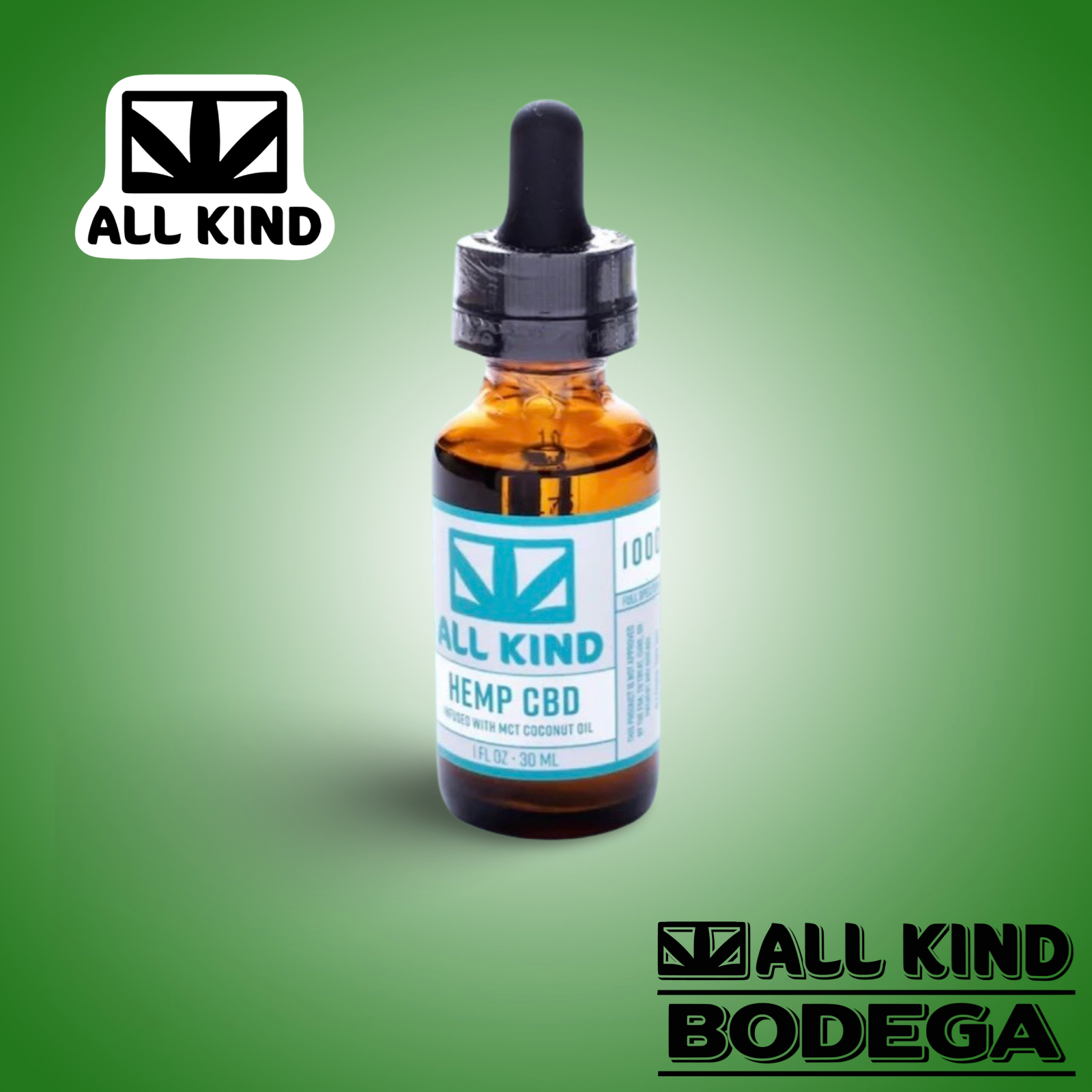 All Kind: All Kind 1000mg CBD Tincture | Leafly