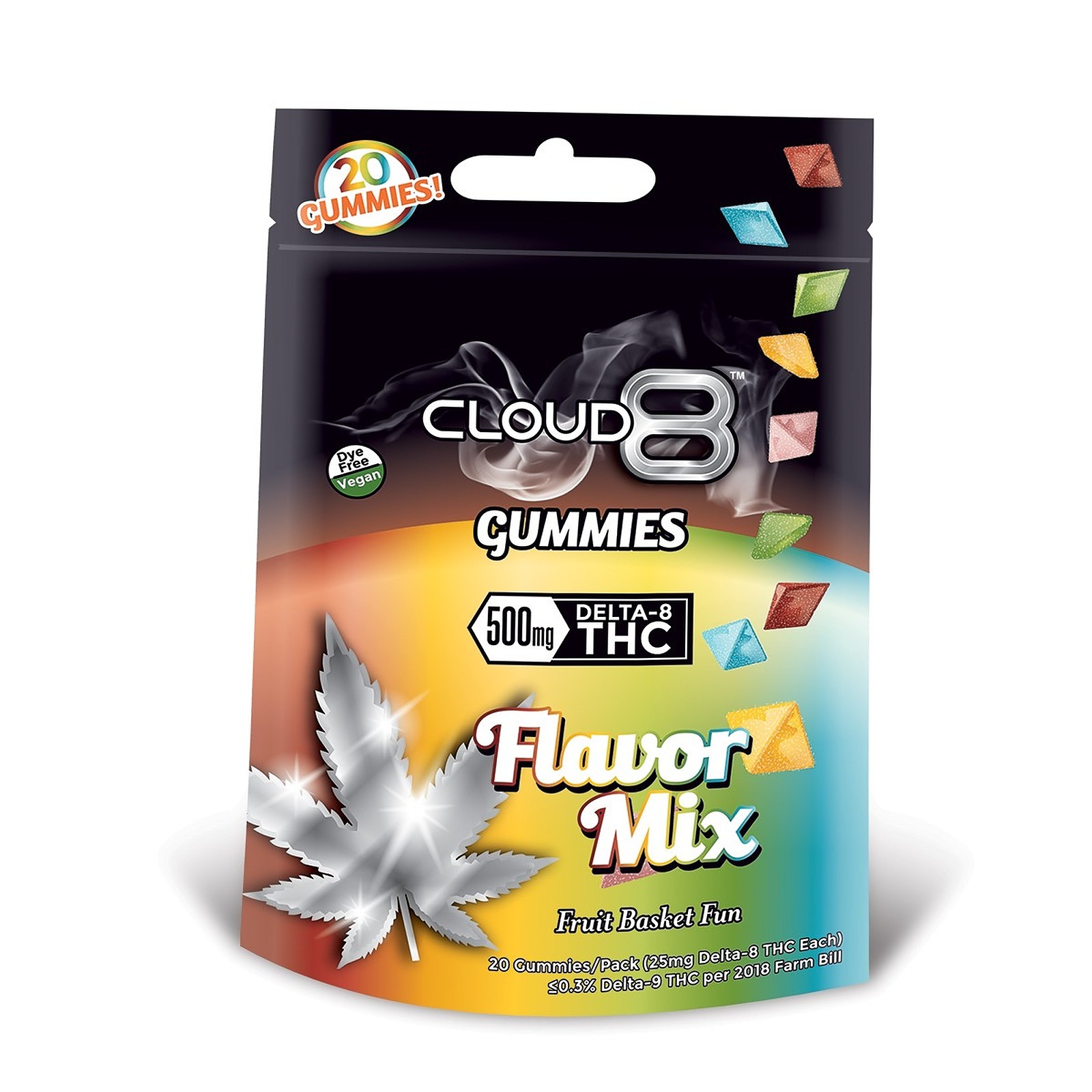 Cloud 8 Delta-8 THC: Cloud 8 - Delta 8 Gummies 20PK - 500MG (25MG ...
