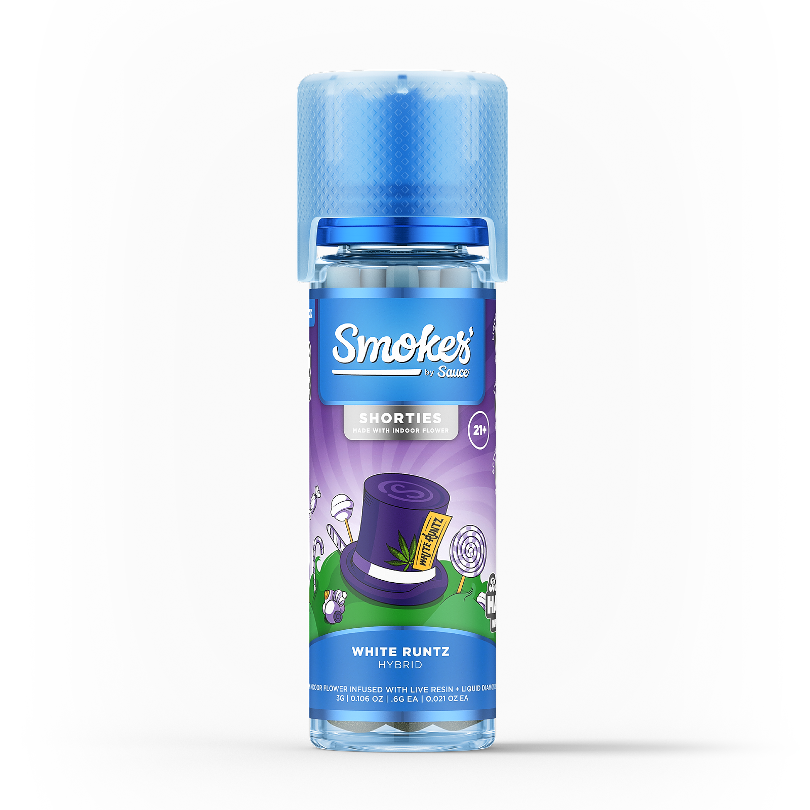 Sauce Essentials: Smokes Infused Preroll 5 Pack - White Runtz (Hybrid ...