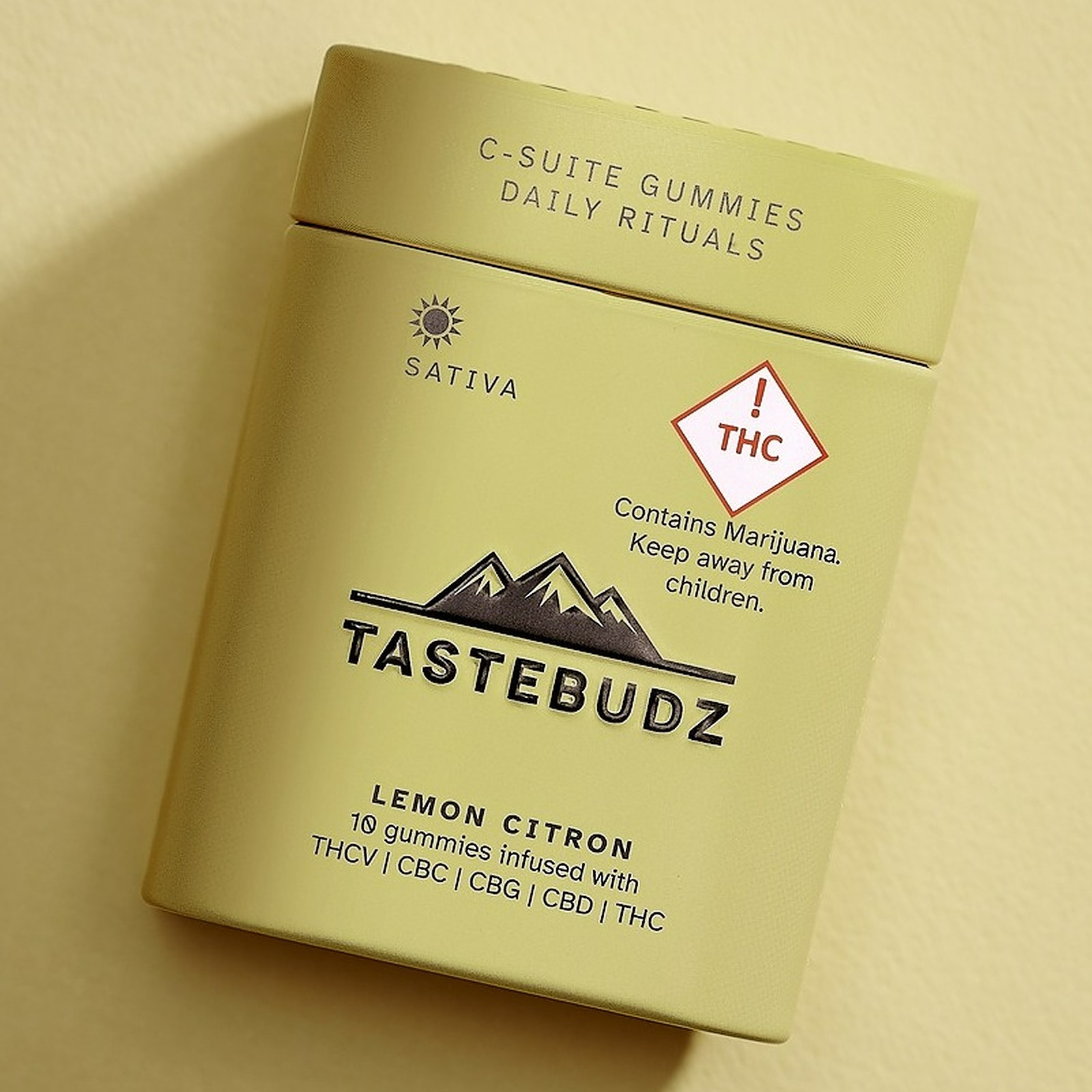 TasteBudz: Lemon Citron Daily Rituals Rosin Gummies | THCV | CBC | CBG ...