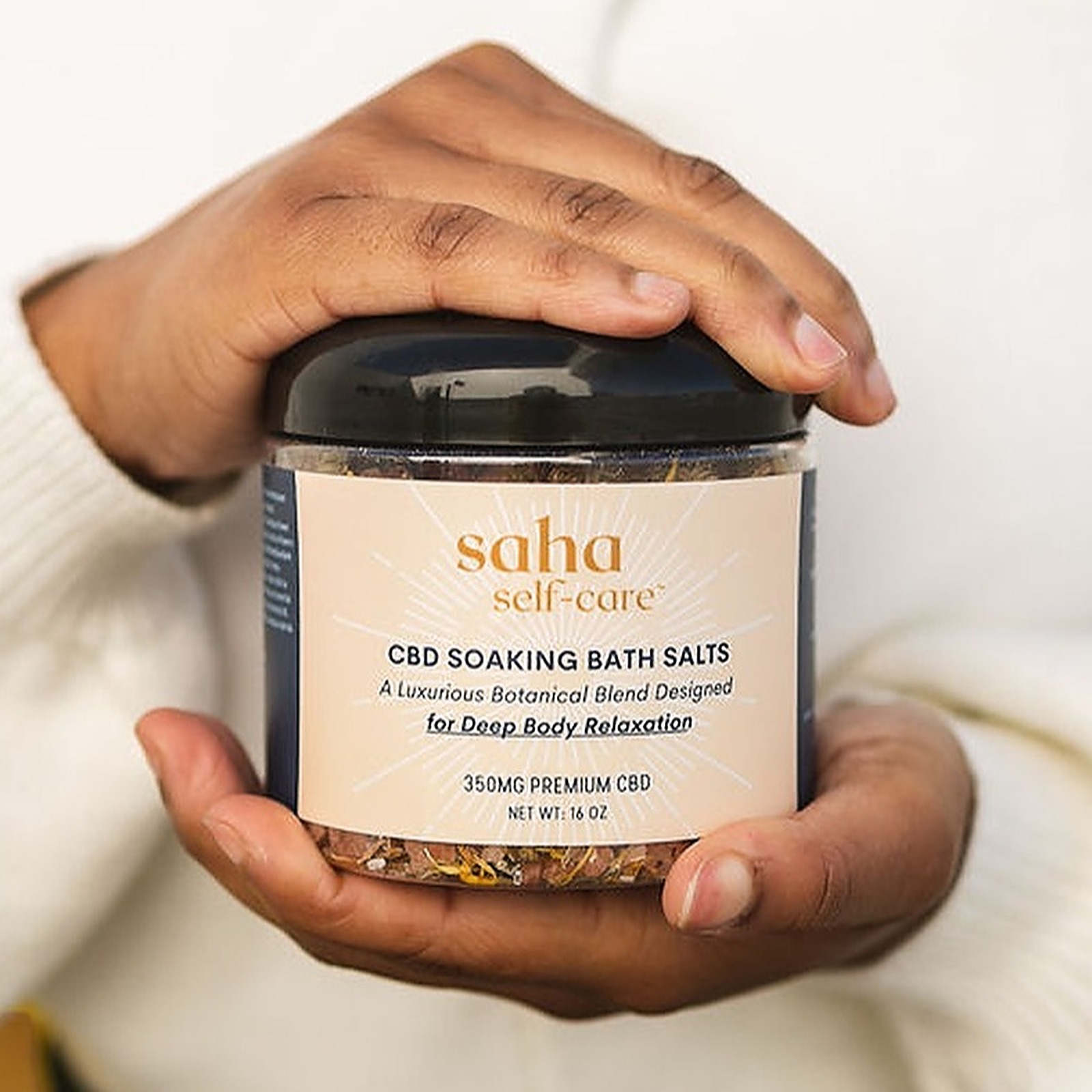 Saha Self-care: CBD Soaking Bath Salts | Leafly