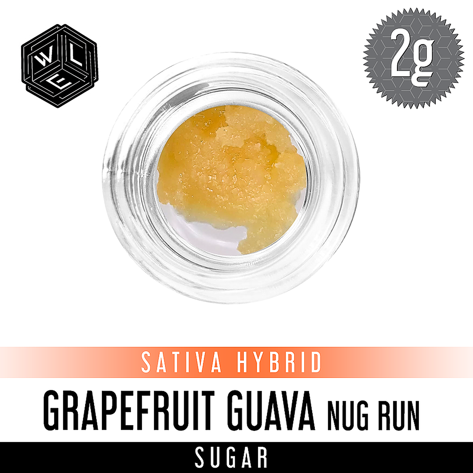White Label Extracts: Grapefruit Guava Nug Run Sugar 2 Gram | Leafly