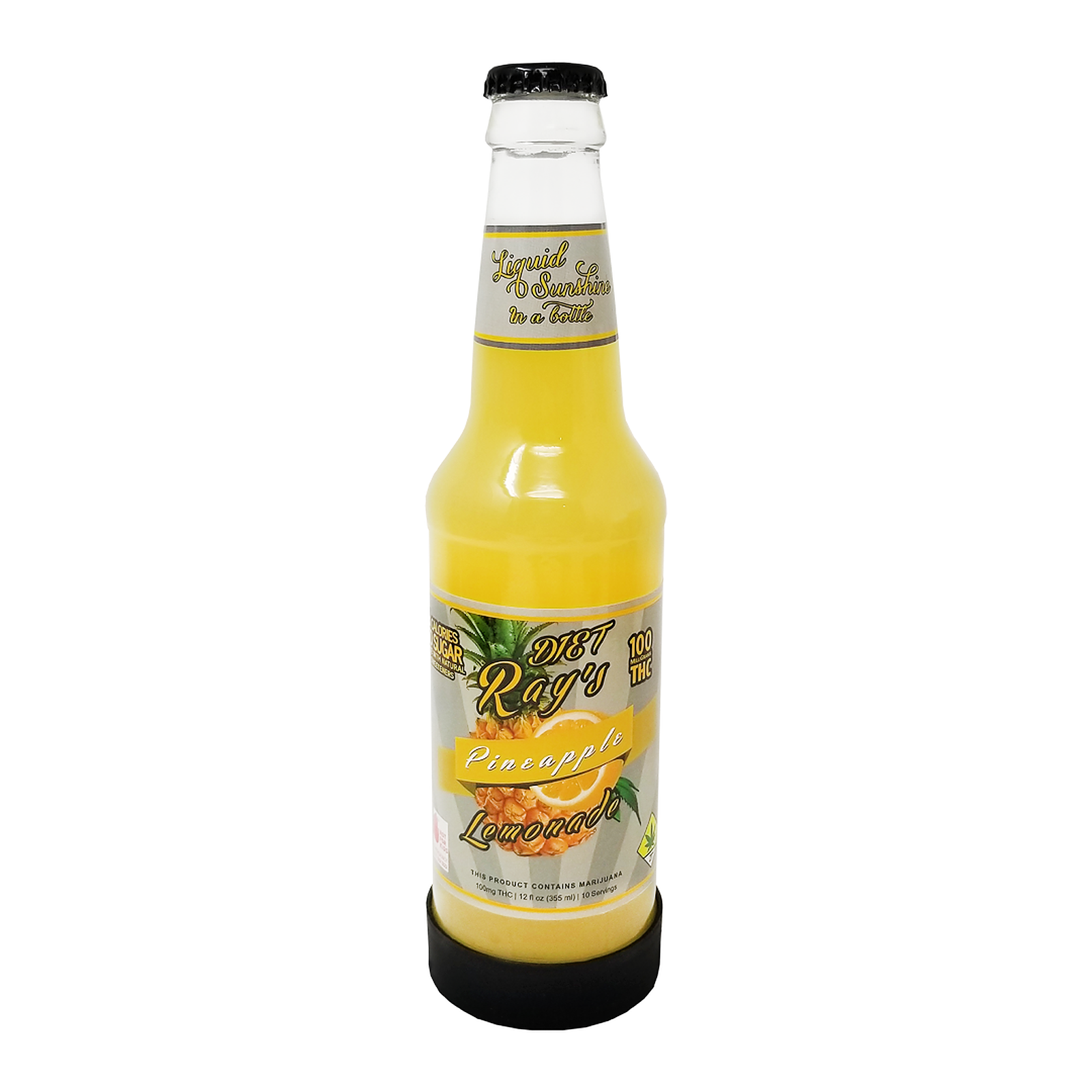 Ray's Lemonade: Ray's Sugar Free Pineapple Lemonade 100mg THC | Leafly