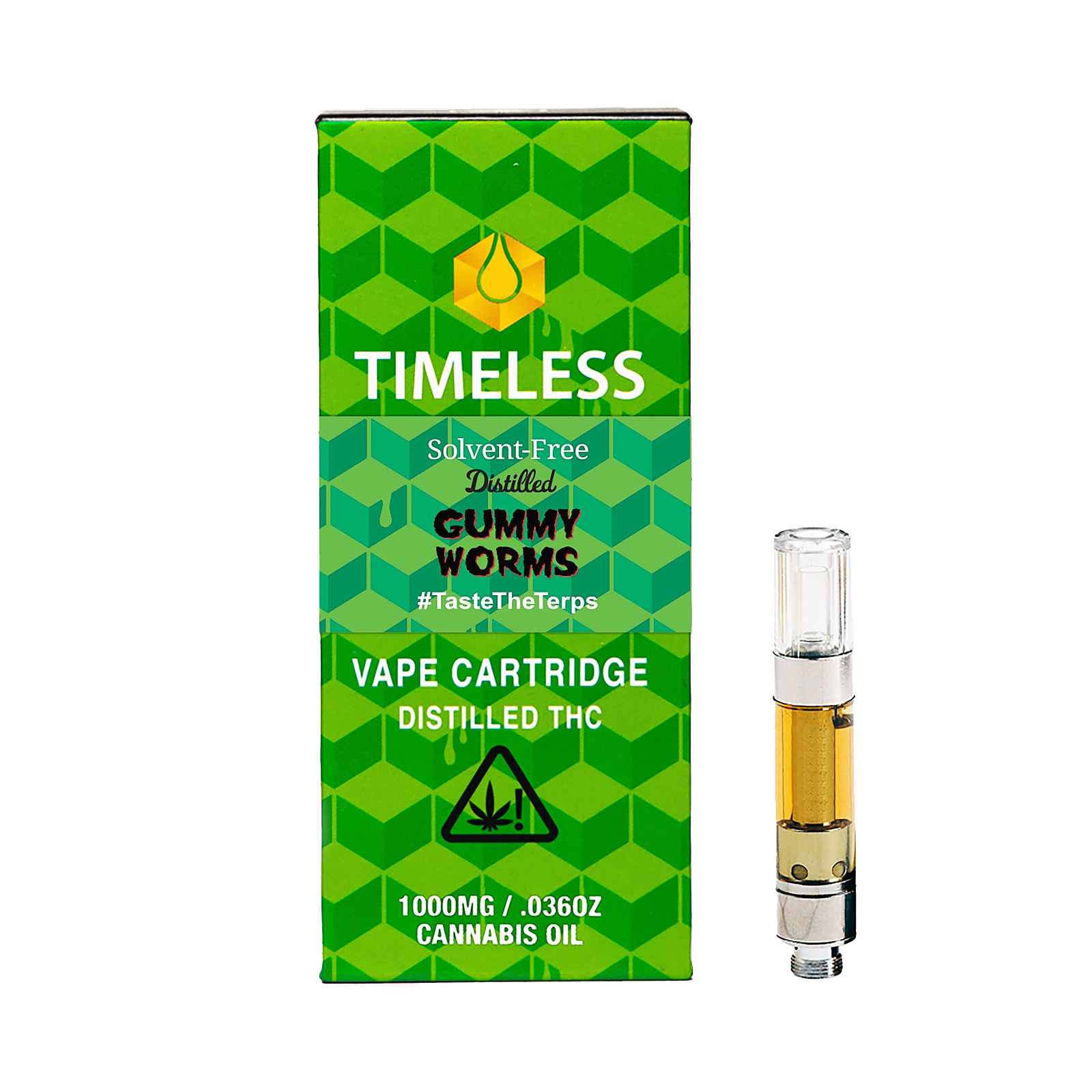 Timeless Vapes: Timeless Gummy Worms 1000mg Vape Cartridge (Chill) | Leafly