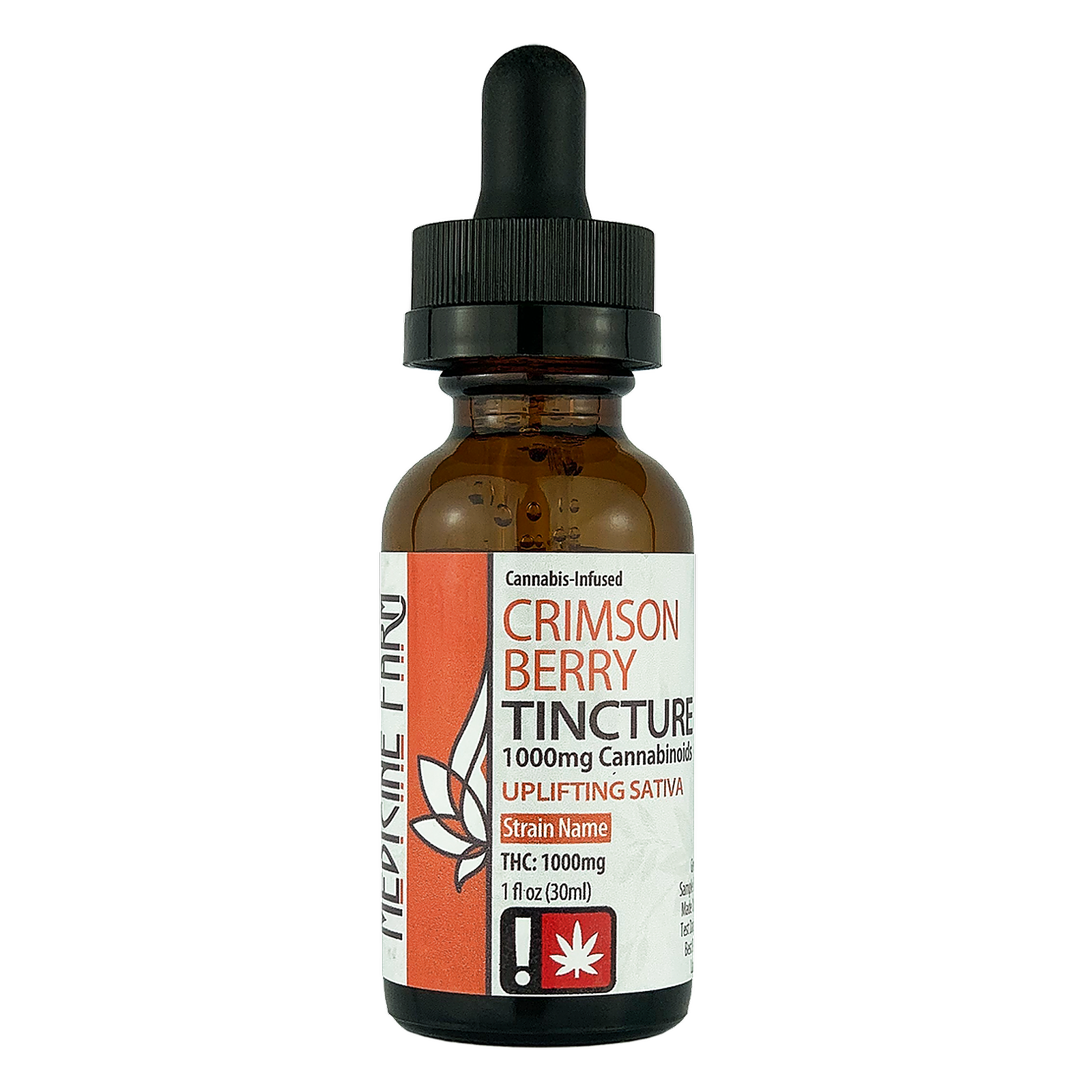 Medicine Farm: Crimson Berry Tincture | 30ml | 1000mg | Sativa | Leafly