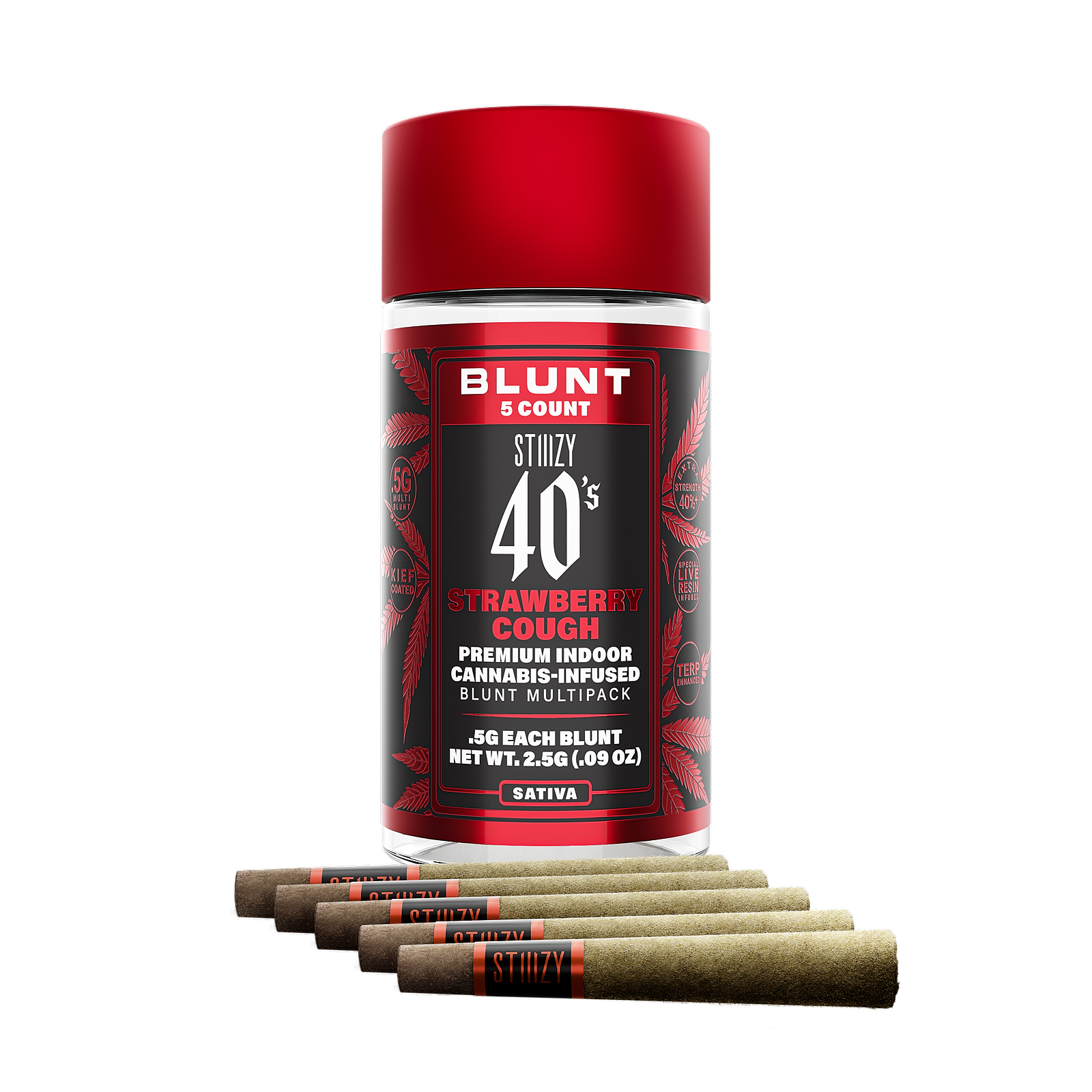 STIIIZY: STRAWBERRY COUGH - 40S MINI BLUNT MULTIPACK.5G | Leafly