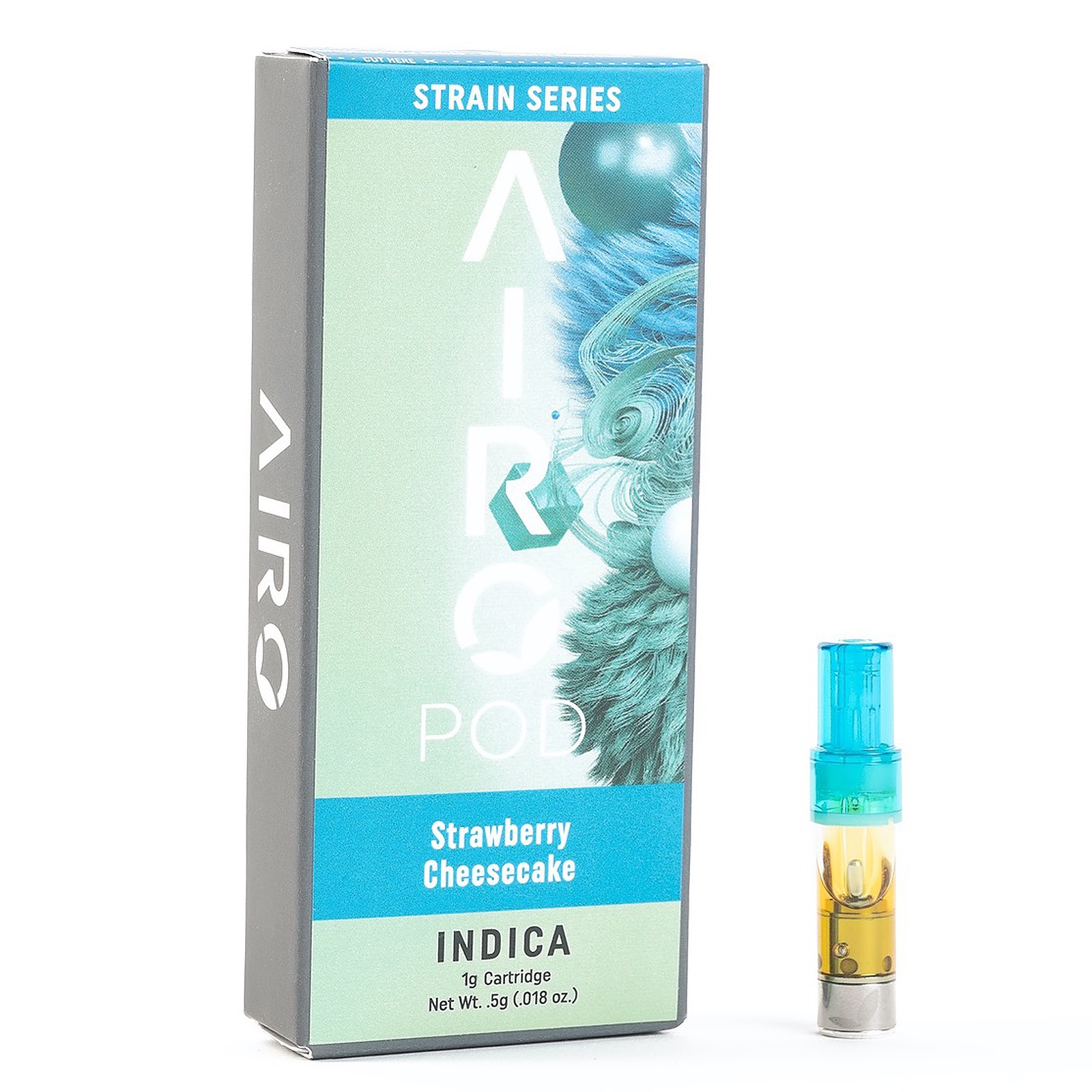 Airo Brands: Strawberry Cheesecake - Indica - AiroPod - 0.5g | Leafly