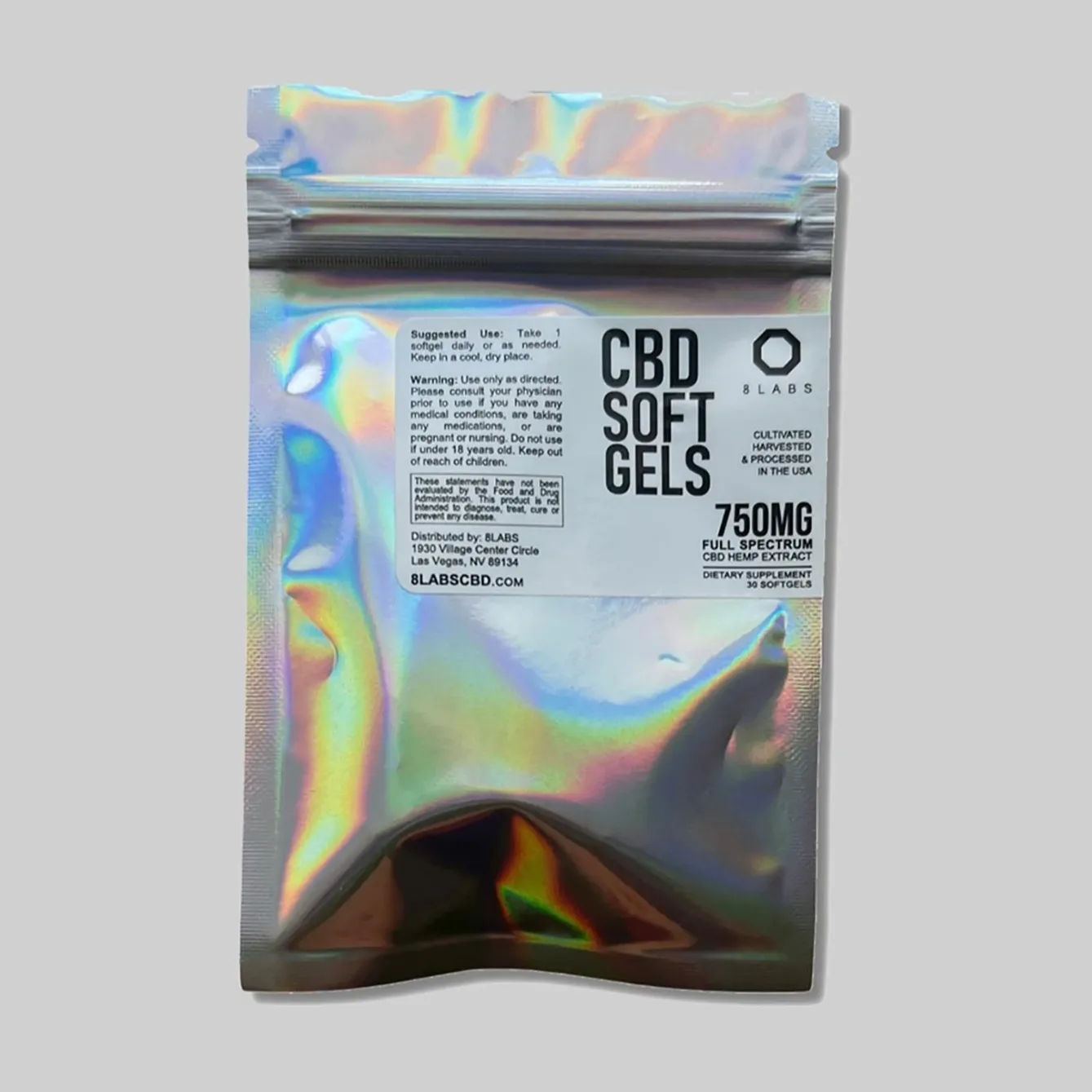 8Labs CBD: 8Labs CBD Full Spectrum Organic CBD Softgels (7-Day Pack) | Leafly