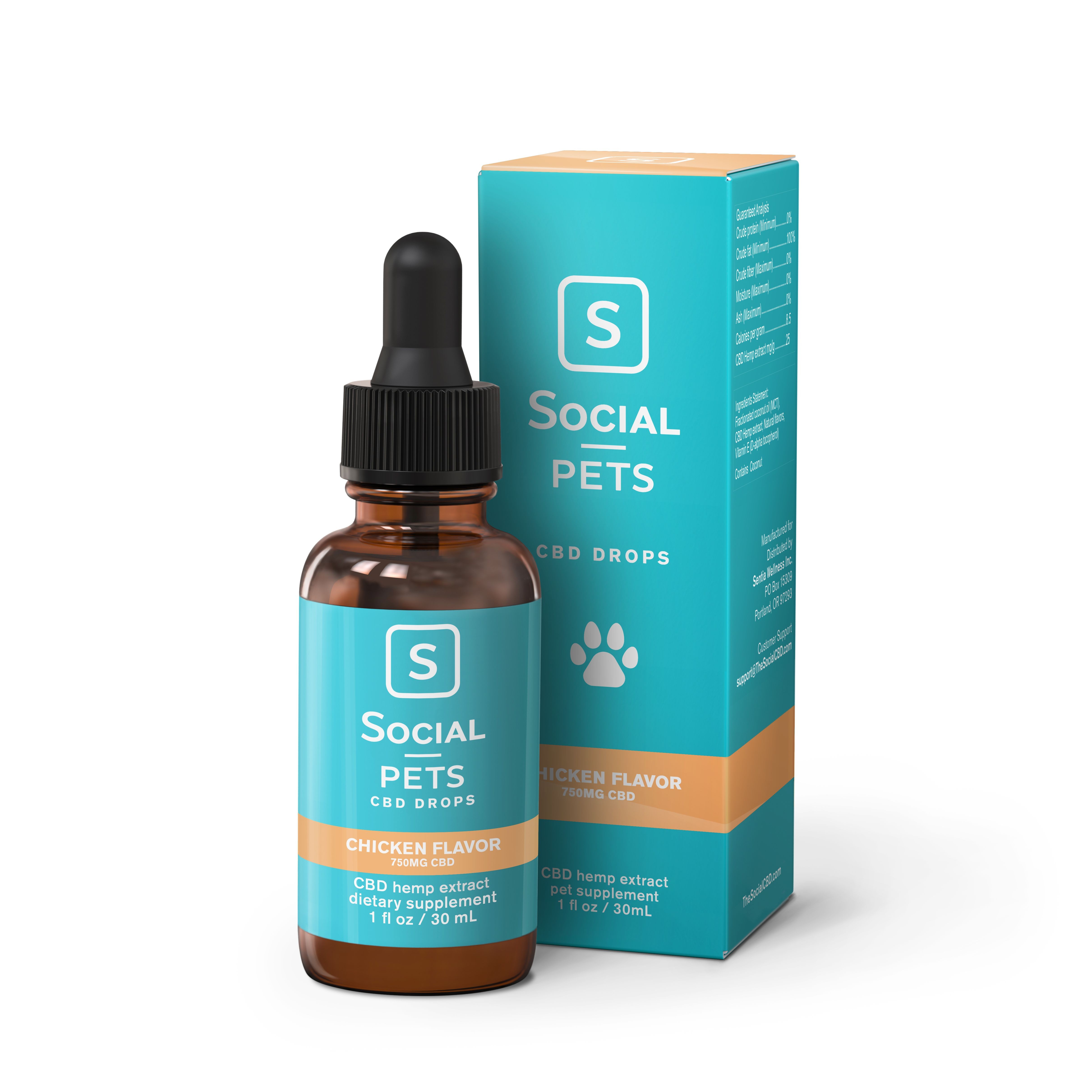 Social CBD: Pets Chicken Drops | Leafly