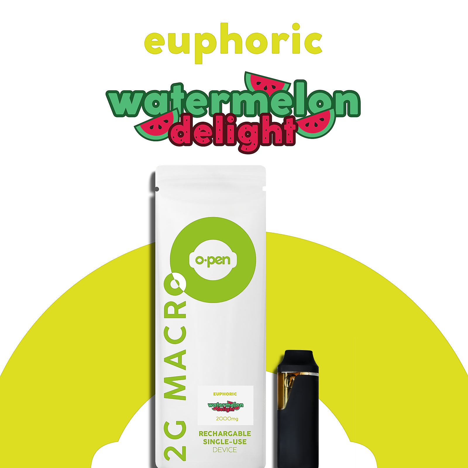 O.pen: O.pen MACRO - Watermelon Delight (Euphoric) - 2,000mg All-In-One ...