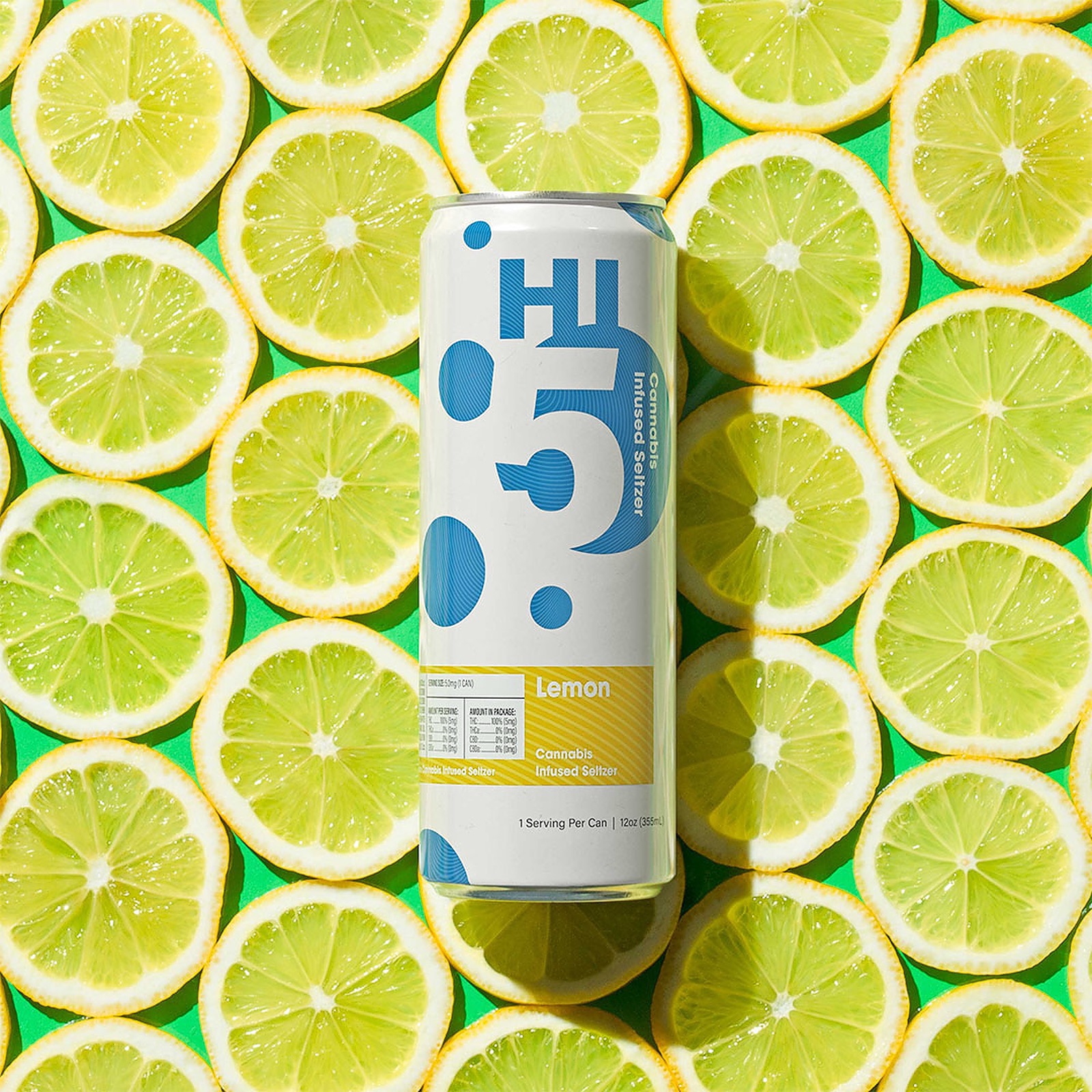Hi5: Hi5 Cannabis Seltzer: Lemon 5mg | Leafly