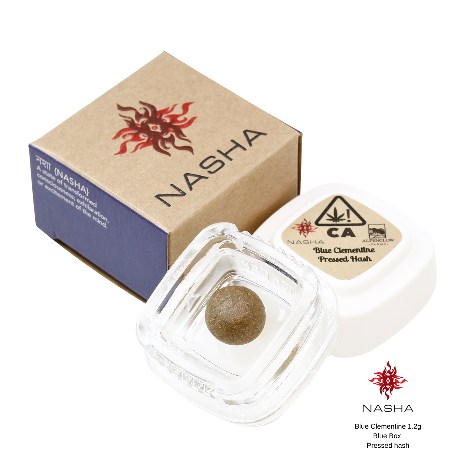 NASHA: Blue Clementine 1.2g Blue Pressed Hash | Leafly