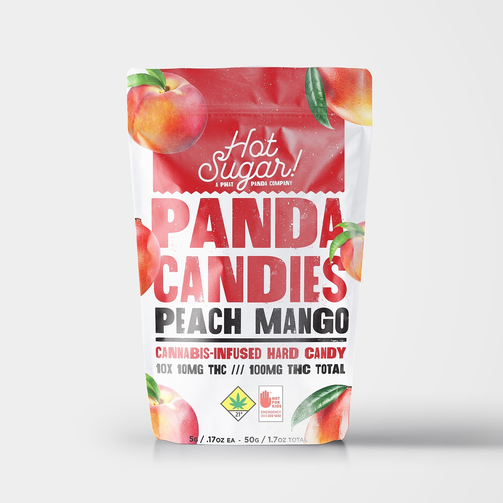 Hot Sugar! by Grow Op Farms: Peach Mango Panda Candies 100mg 10-pack ...