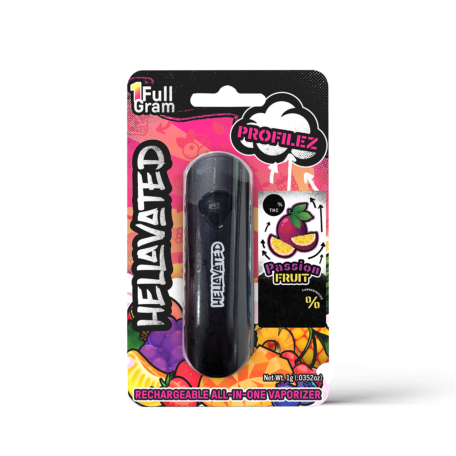 Hellavated: Passion Fruit Profilez All In One 1g | Leafly