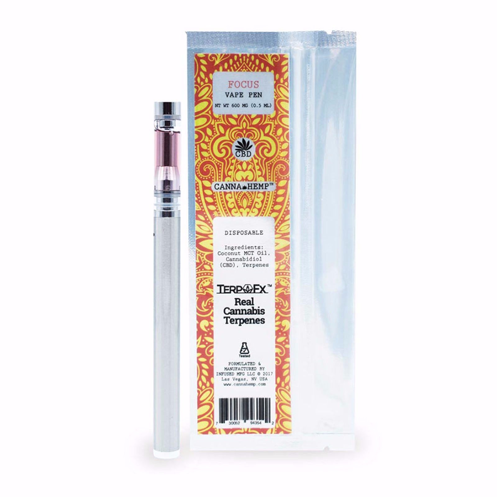 Canna Hemp: Focus CBD Vape Pen 600mg | Leafly