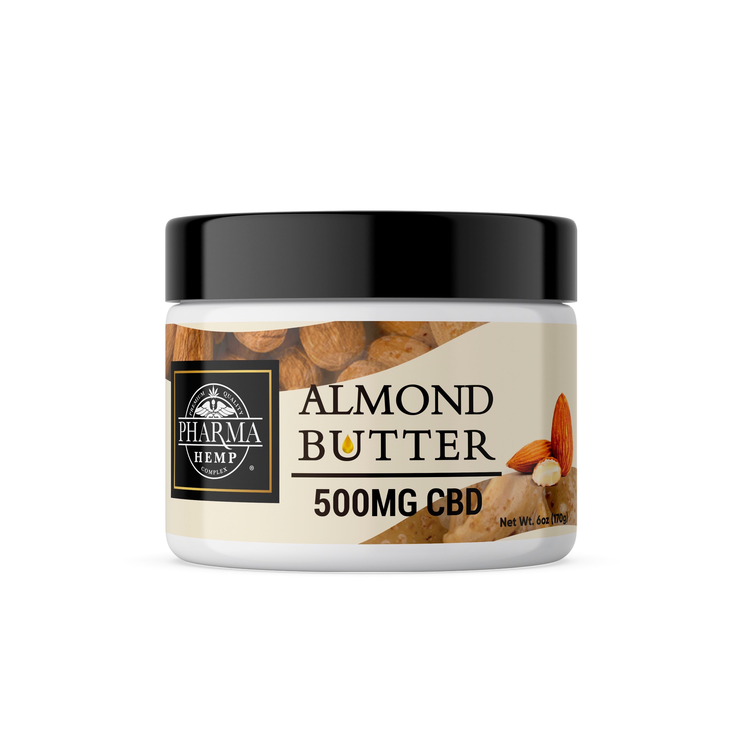 Pharma Hemp Complex: CBD Almond Butter - 500mg 6oz | Leafly