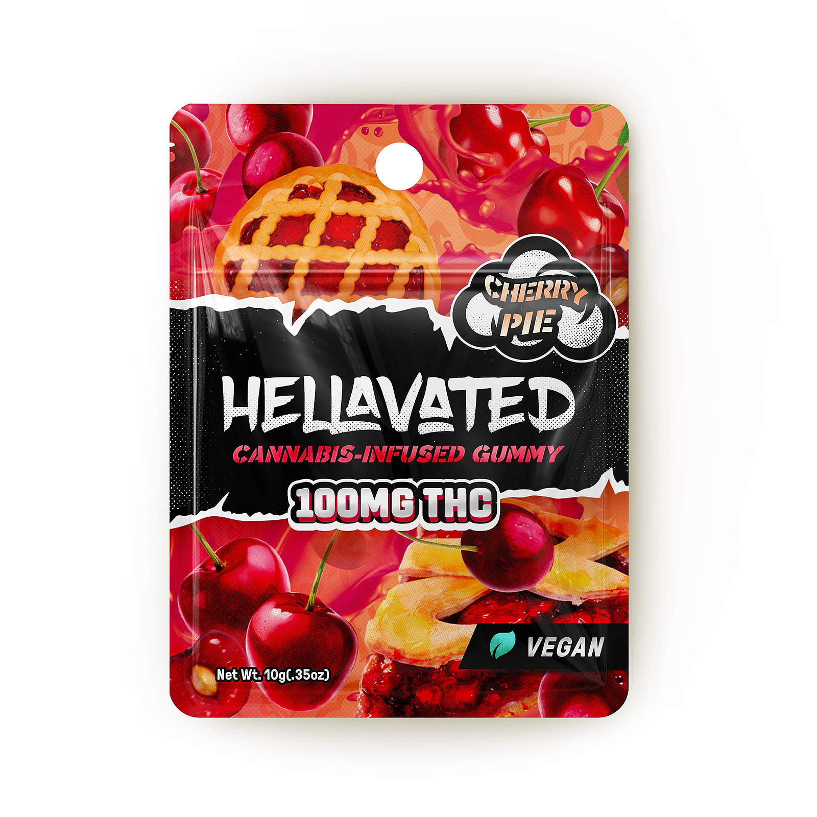 Hellavated: Cherry Pie (1pc) Gummiez 100mg | Leafly