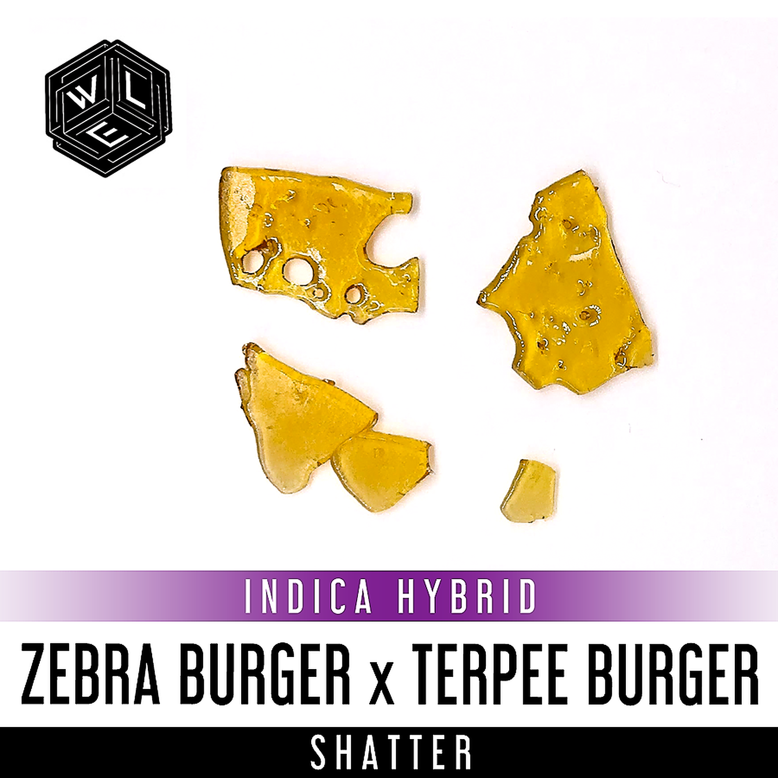 White Label Extracts: Zebra Burger x Terpee Burger Shatter 1 Gram | Leafly