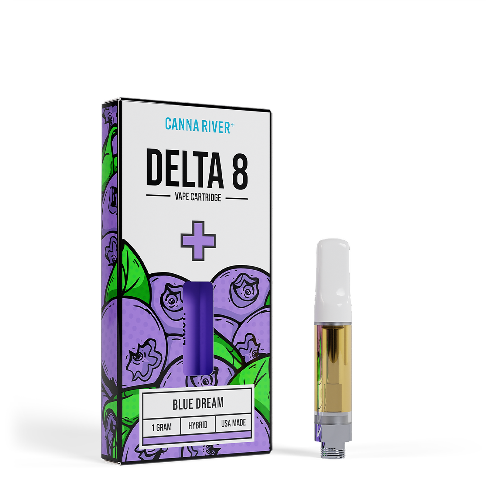 Canna River: D8 Cartridge - Blue Dream / 1 Gram | Leafly