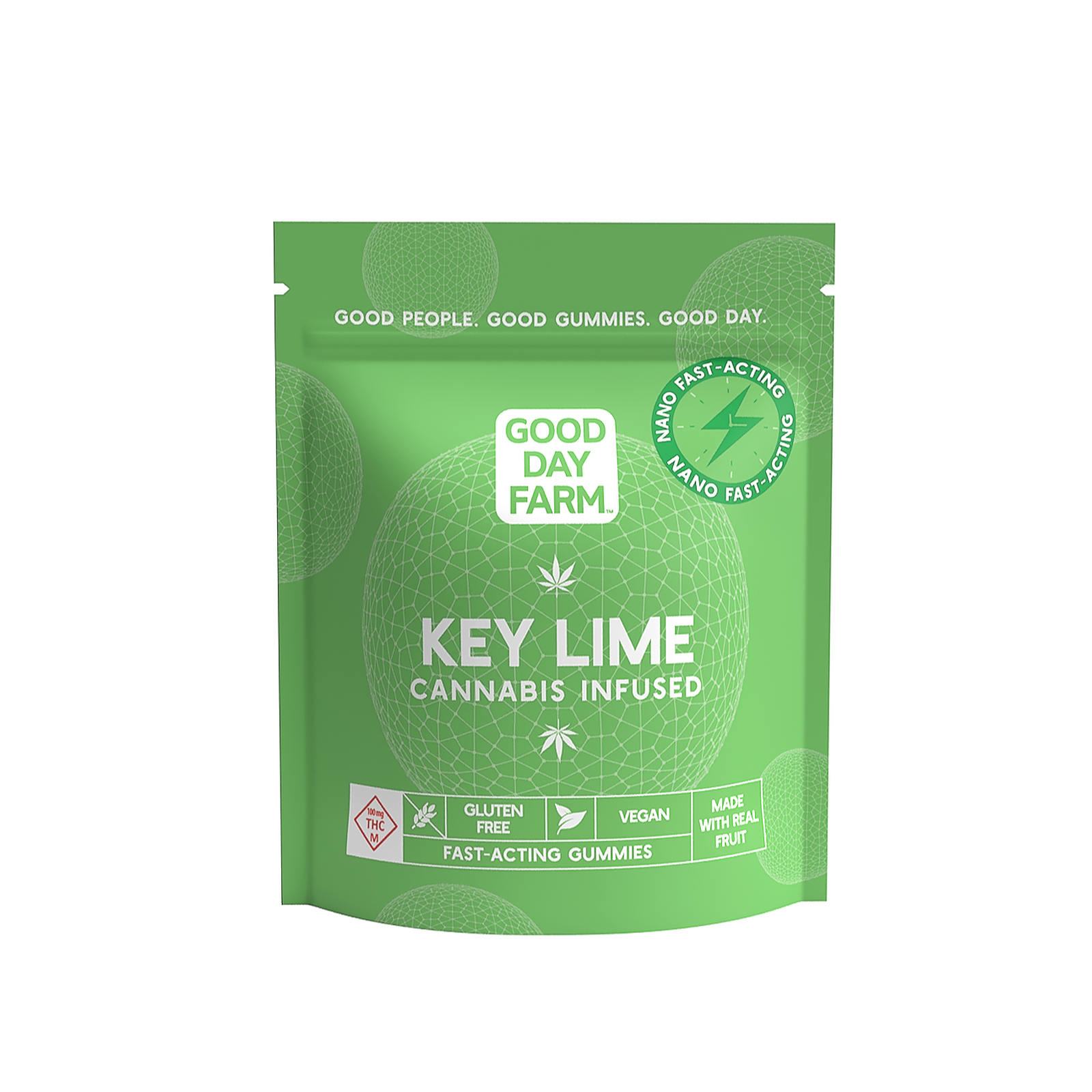 Good Day Farm: Good Day Farm: Key Lime | NANO Gummies | 20pk | 100mg ...