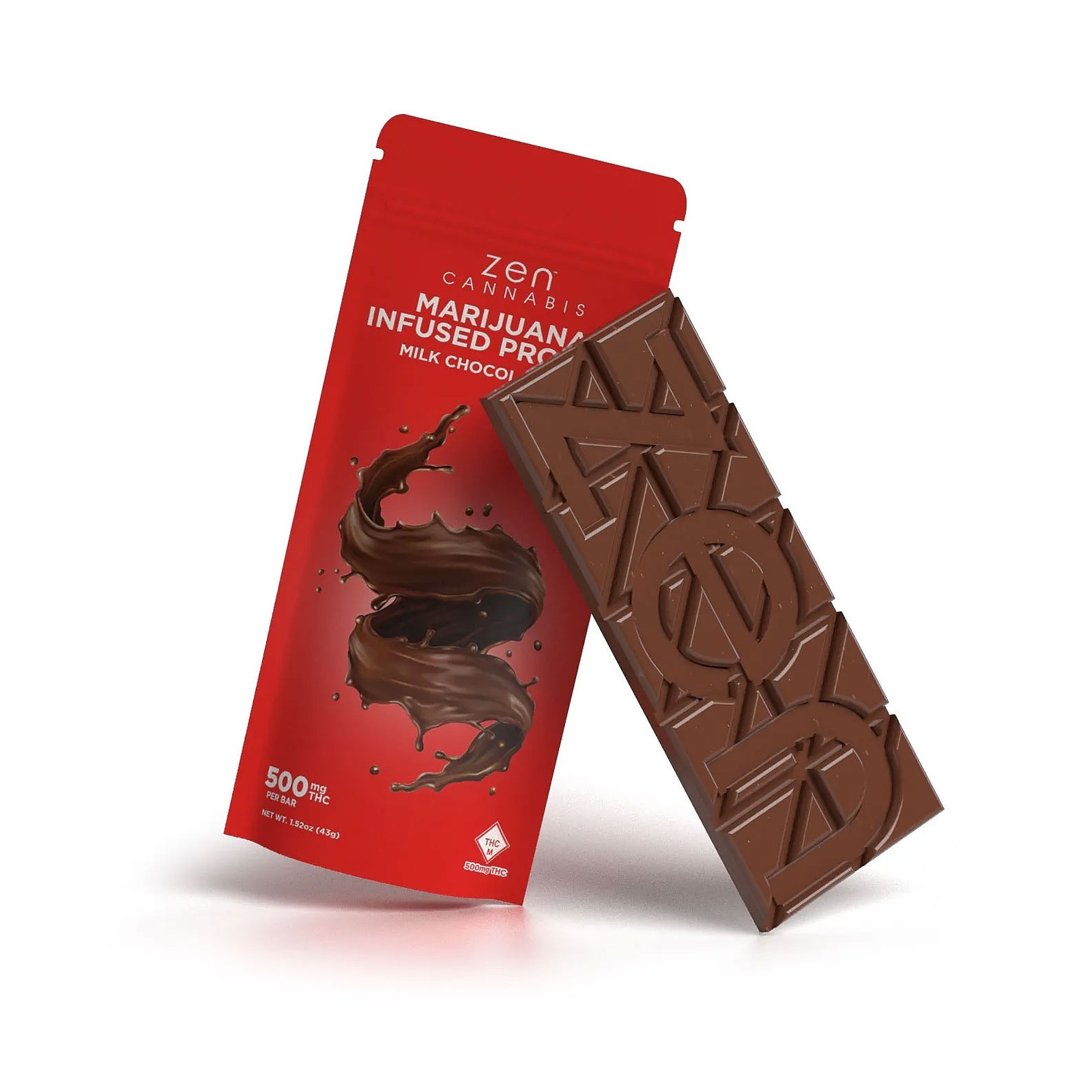 Bison Infused: Zen Cannabis 500mg Milk Chocolate Bar | Leafly