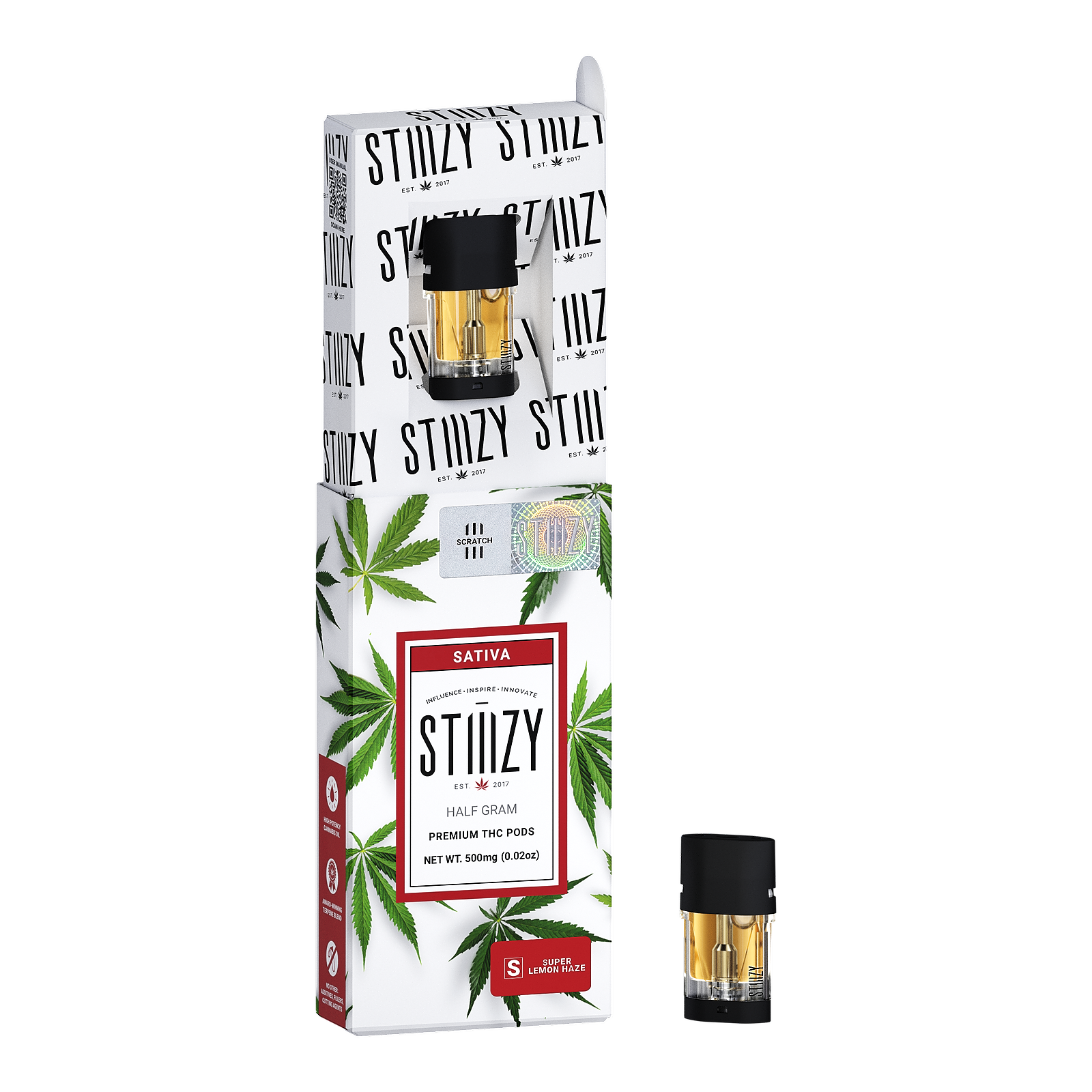 Stiiizy Super Lemon Haze Premium Thc Pod 5g Leafly