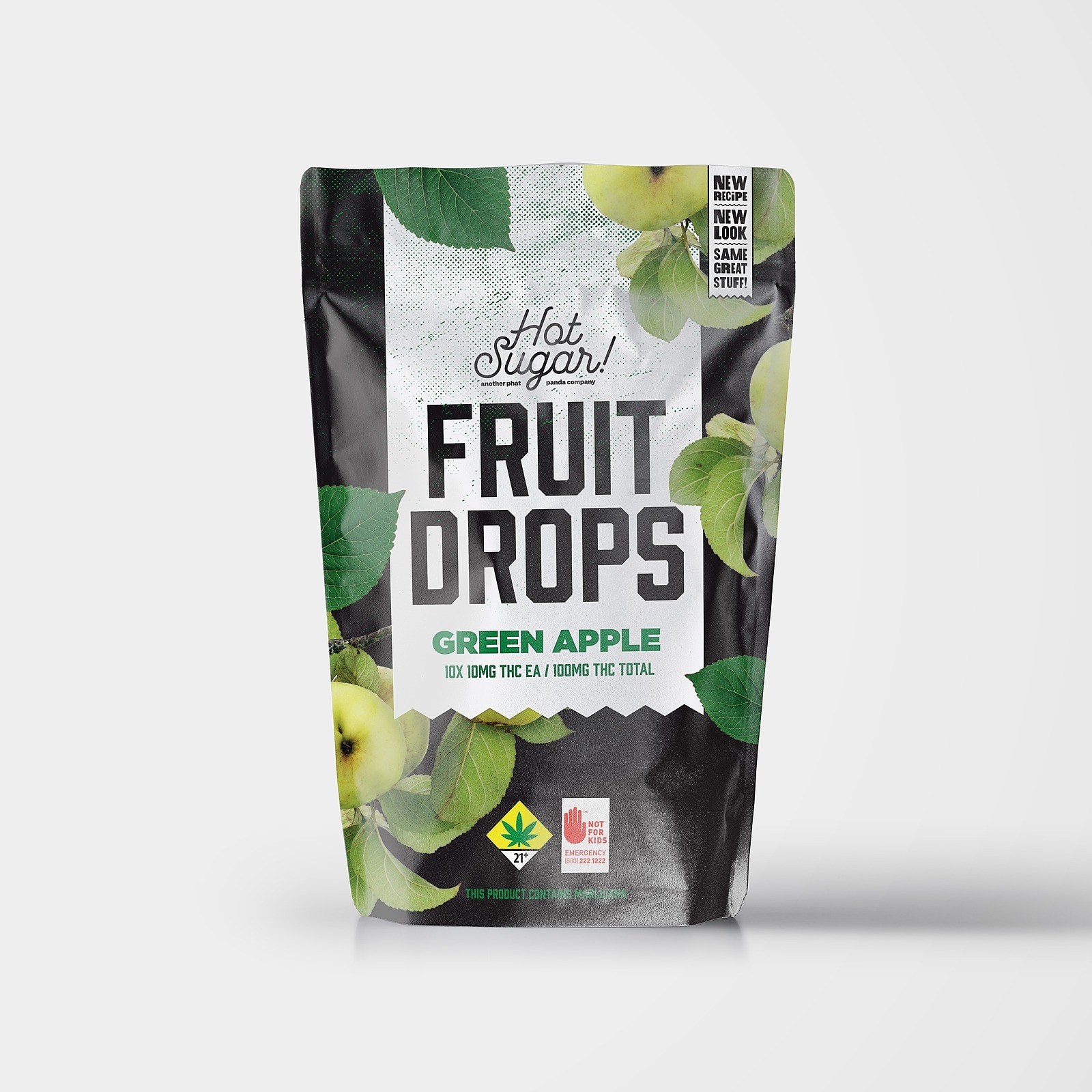 Hot Sugar! by Grow Op Farms: Green Apple Fruit Drops 100mg 10-pack | Leafly