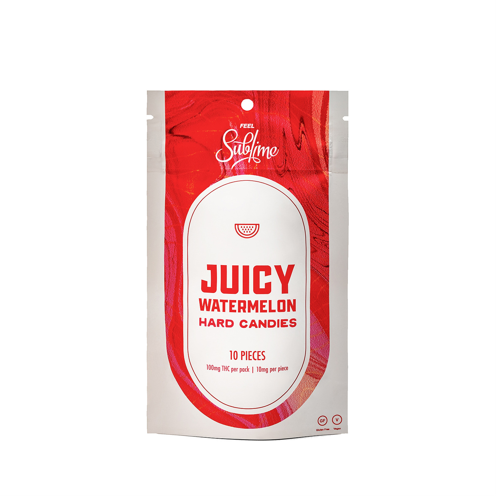 Sublime Brands: Juicy Watermelon Hard Candies 100mg | Leafly