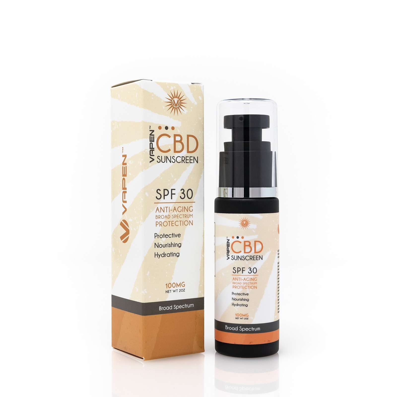 Vapen: CBD Sunscreen (30 SPF) 100mg | Leafly