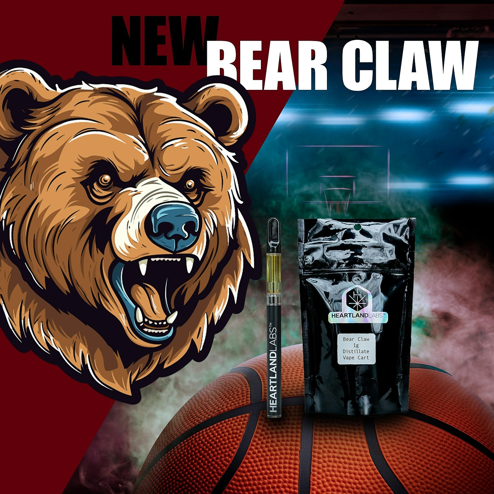 Heartland Labs: Bear Claw 1G Vape | Leafly