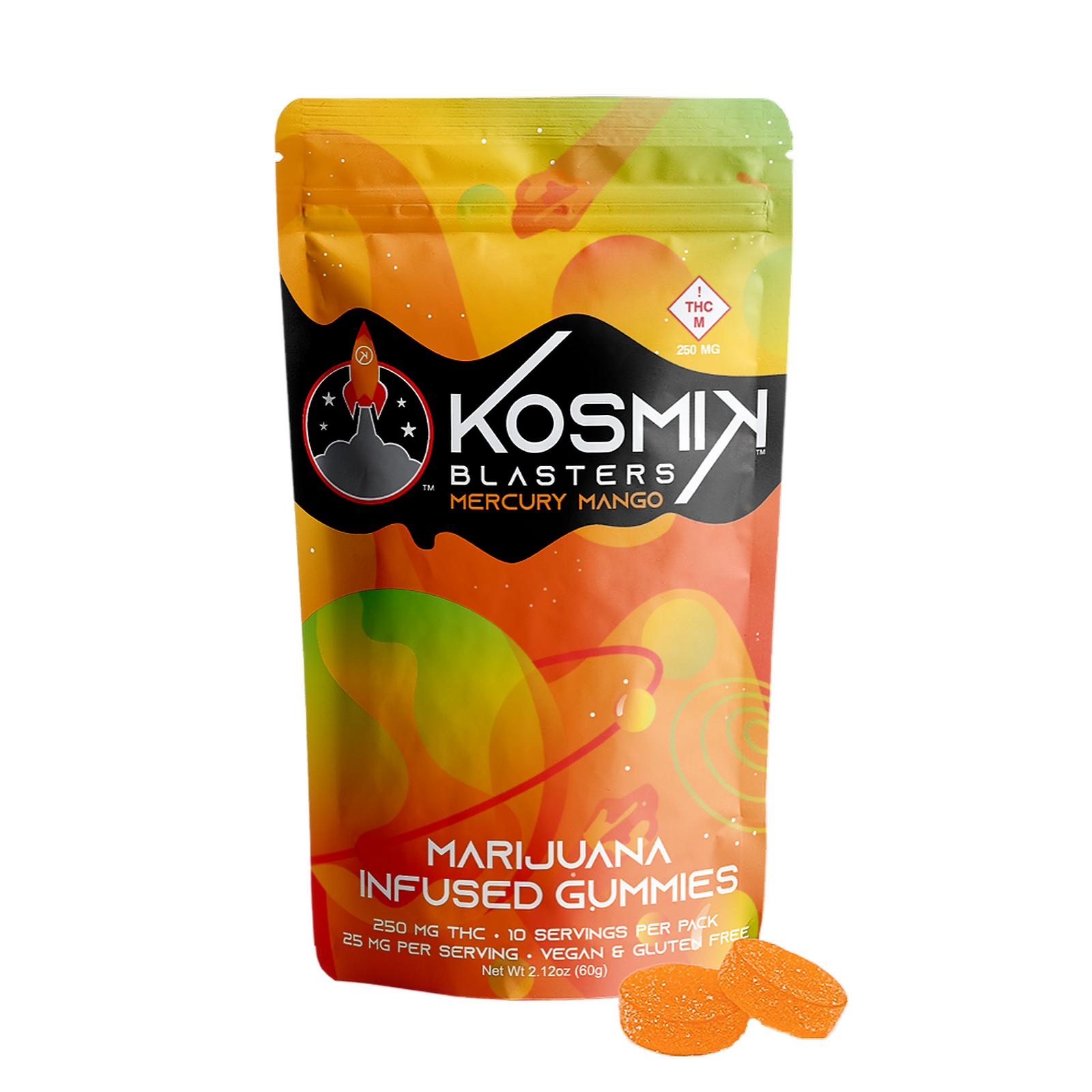 Kosmik Brands: Blaster 250mg - Mercury Mango | Leafly